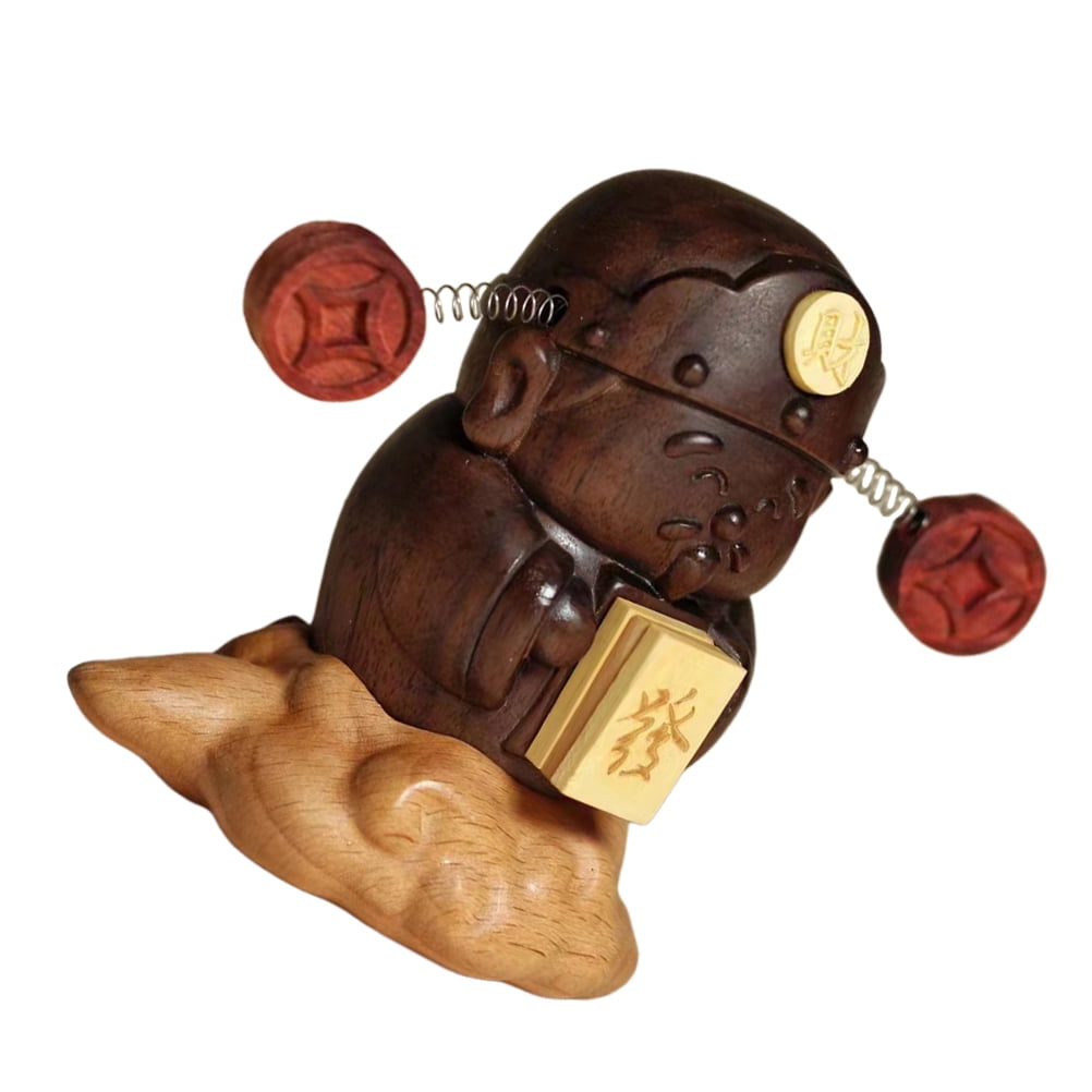 Hemoton CAI Shen Statue God of Wealth Sculpture for Office Home and Car ...