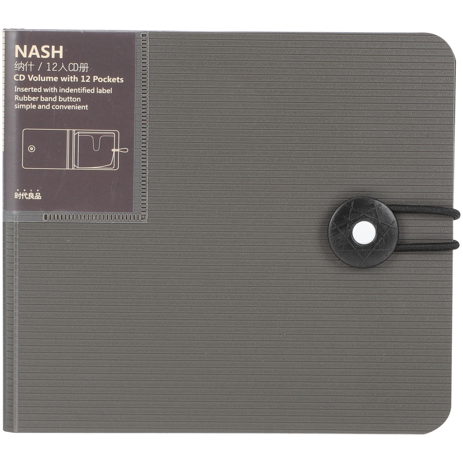 HEMOTON Storage Case 12 Capacity Media Collection Bag Album Organizer ...