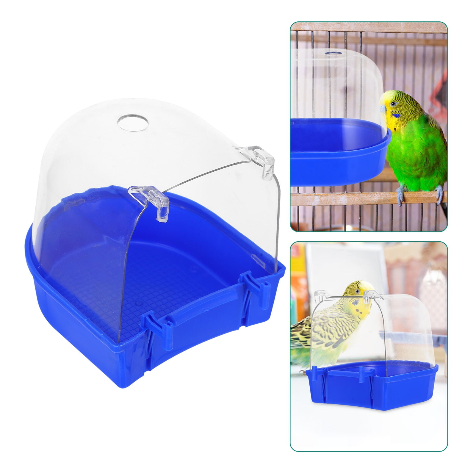 Hemoton Caged Bird Bath Bird Outside Bathing Basin Parrot Bird Bathtub ...