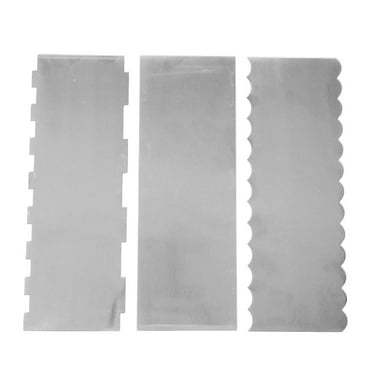 Linyer 3 Pieces/Set Stainless Steel Cake Scrapers Handheld Cookie ...