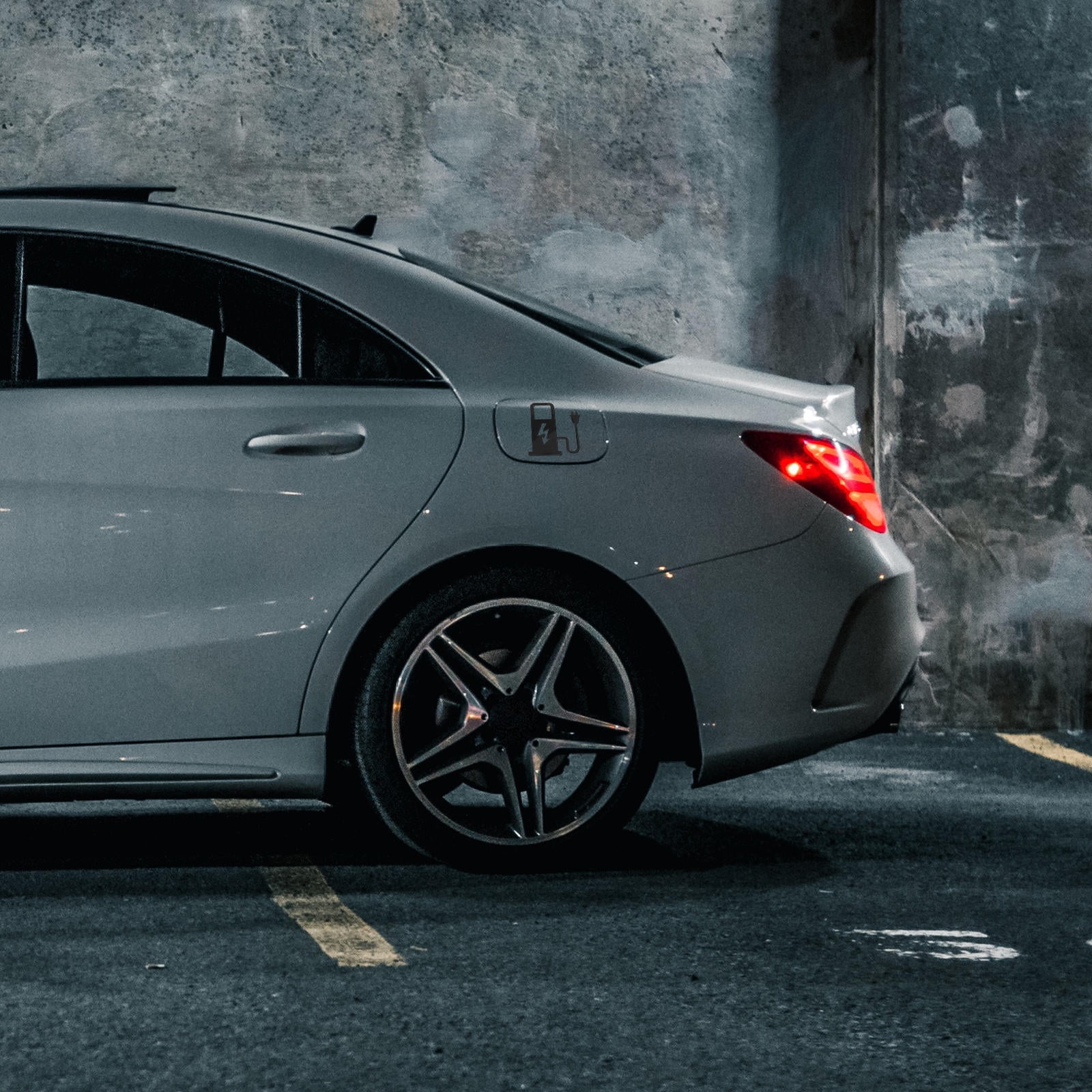 Hemoton Car Charging Sticker Car Reminder Sticker Car Automation Sign ...