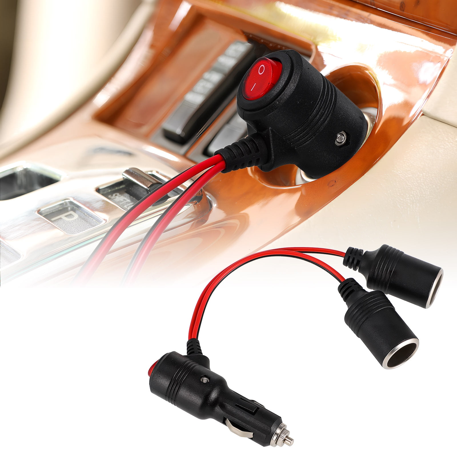 HEMOTON HOMEMAXS Car Cigarette Lighter Adapter with Switch 1 To 2 ...