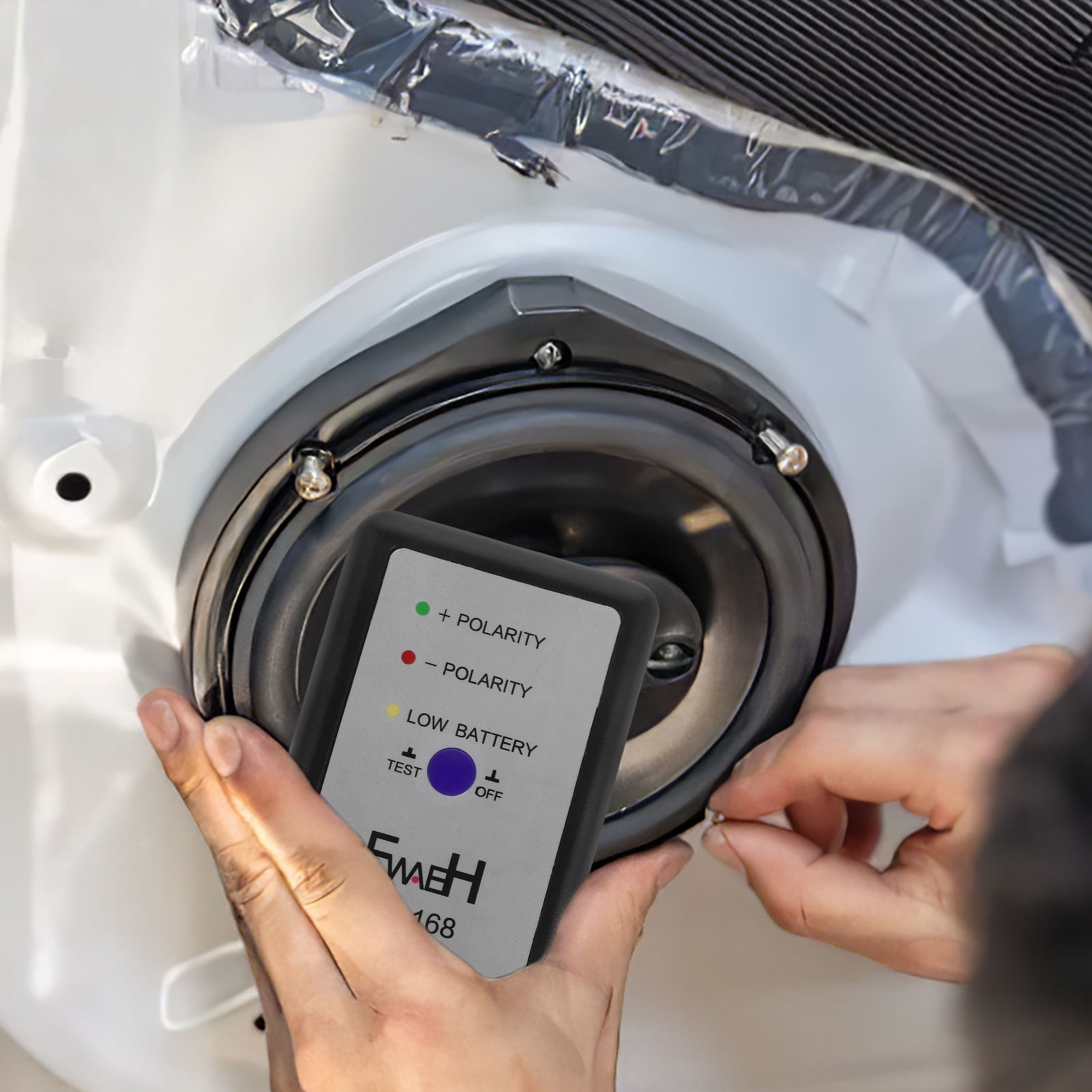 Hemoton Car Horn Tester Auto Audio Speaker Horn Tester Phase Meter ...