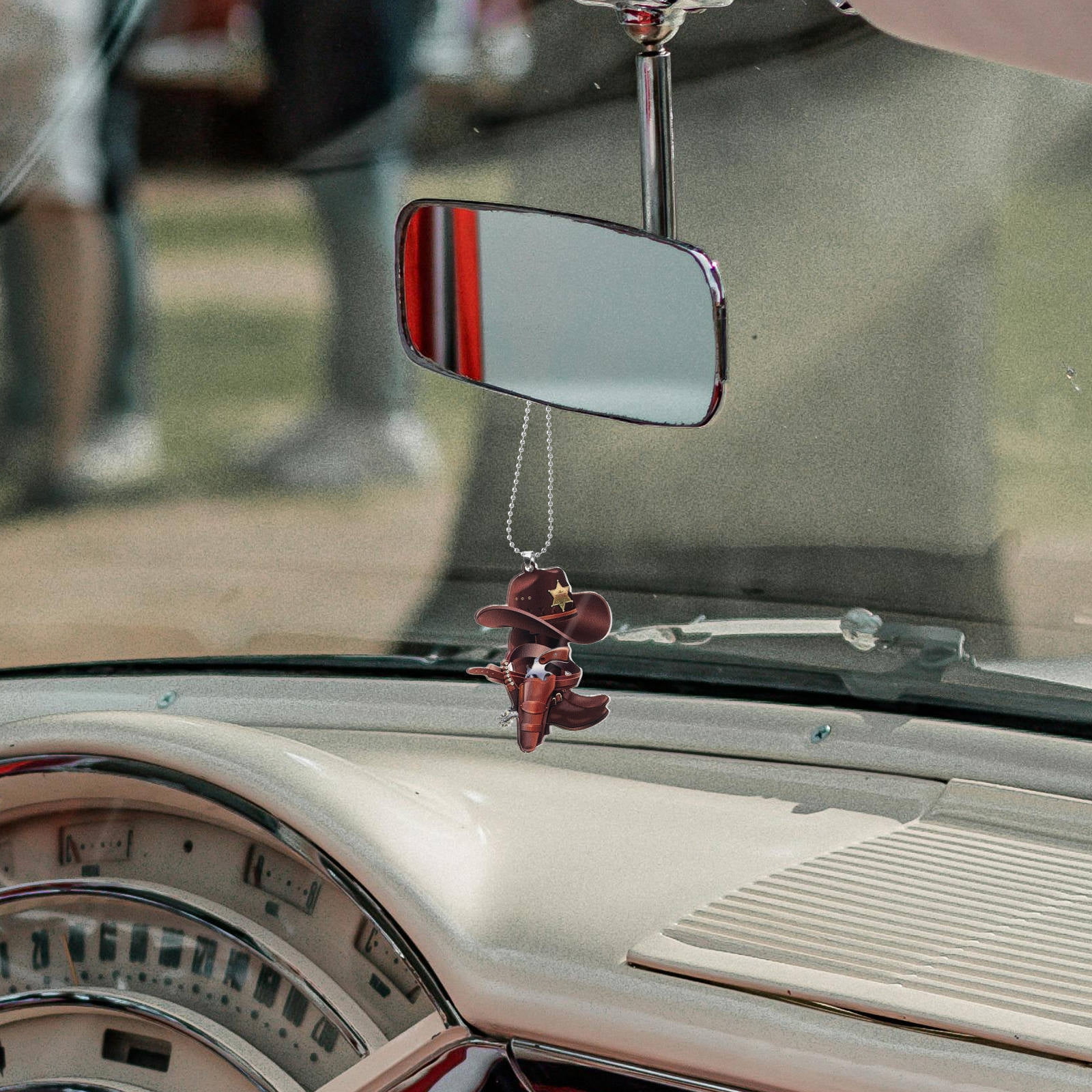 SOPOTUTU Rearview Mirror Ornaments Car Rearview Mirror Hanging Ornament ...