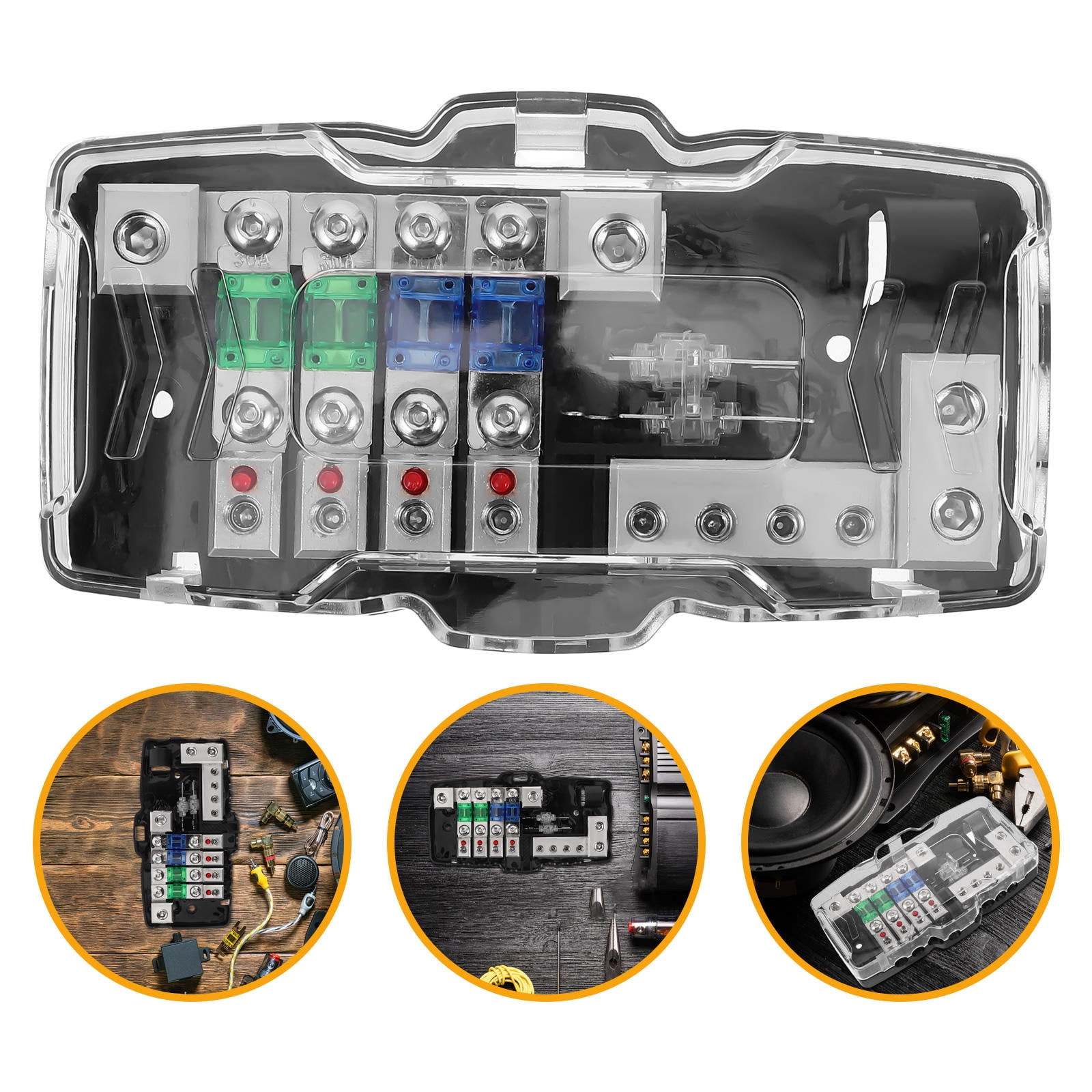 Hemoton Car Stereo Fuse Box For Automotive Replacement Fuse Holder With ...