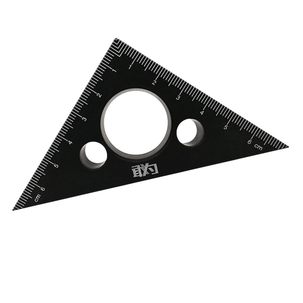 Hemoton Carpenter Square Ruler Square Home Office Tool 10.4*5.2cm Black ...