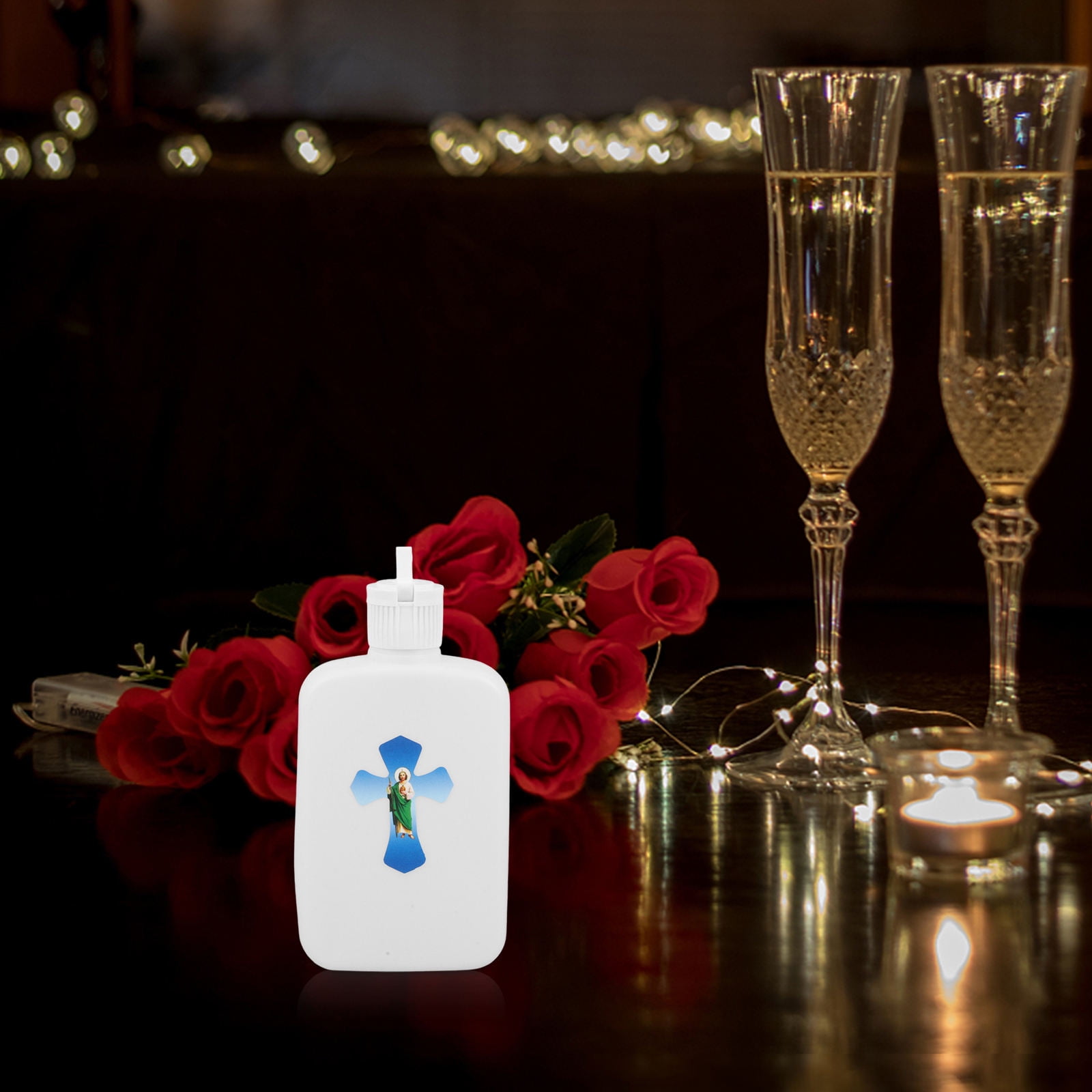 Hemoton Catholic Holy Water Bottle for Church Home Decor Plastic Cross ...