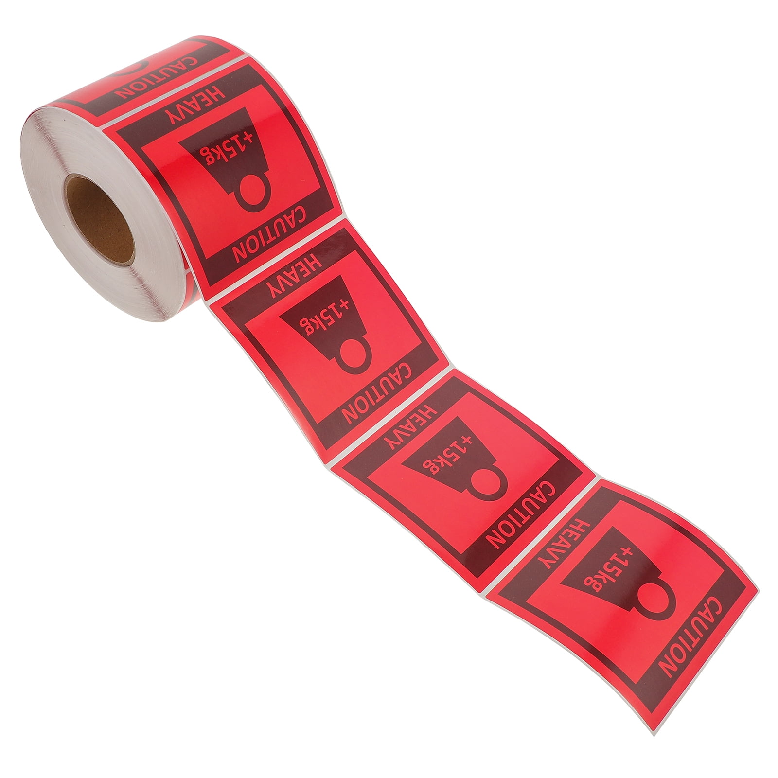 Hemoton Caution Heavy Stickers Team Lift Labels Shipping Supplies Red ...