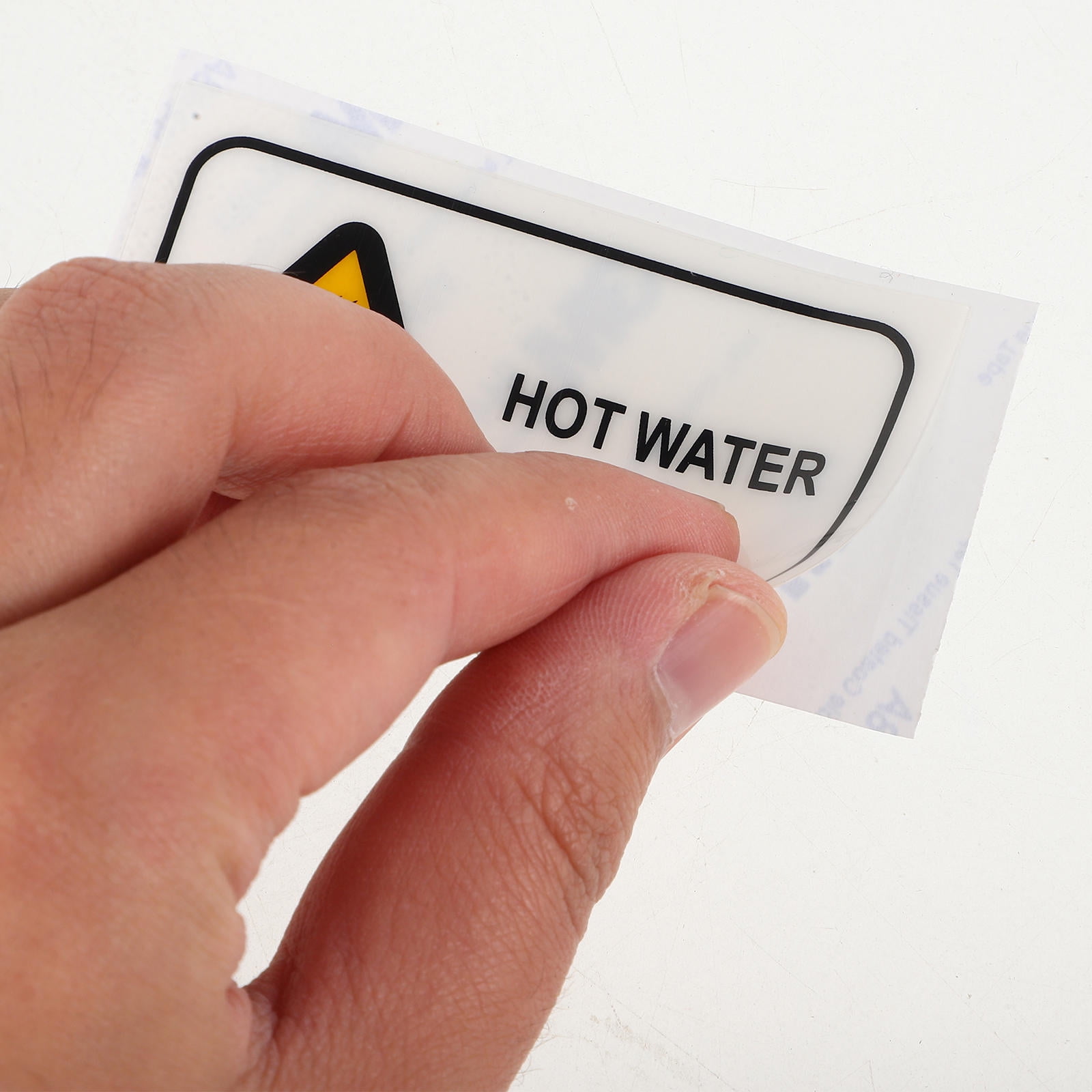 Hemoton Caution Hot Water Sign Warning Sticker Safety Warning Sign ...