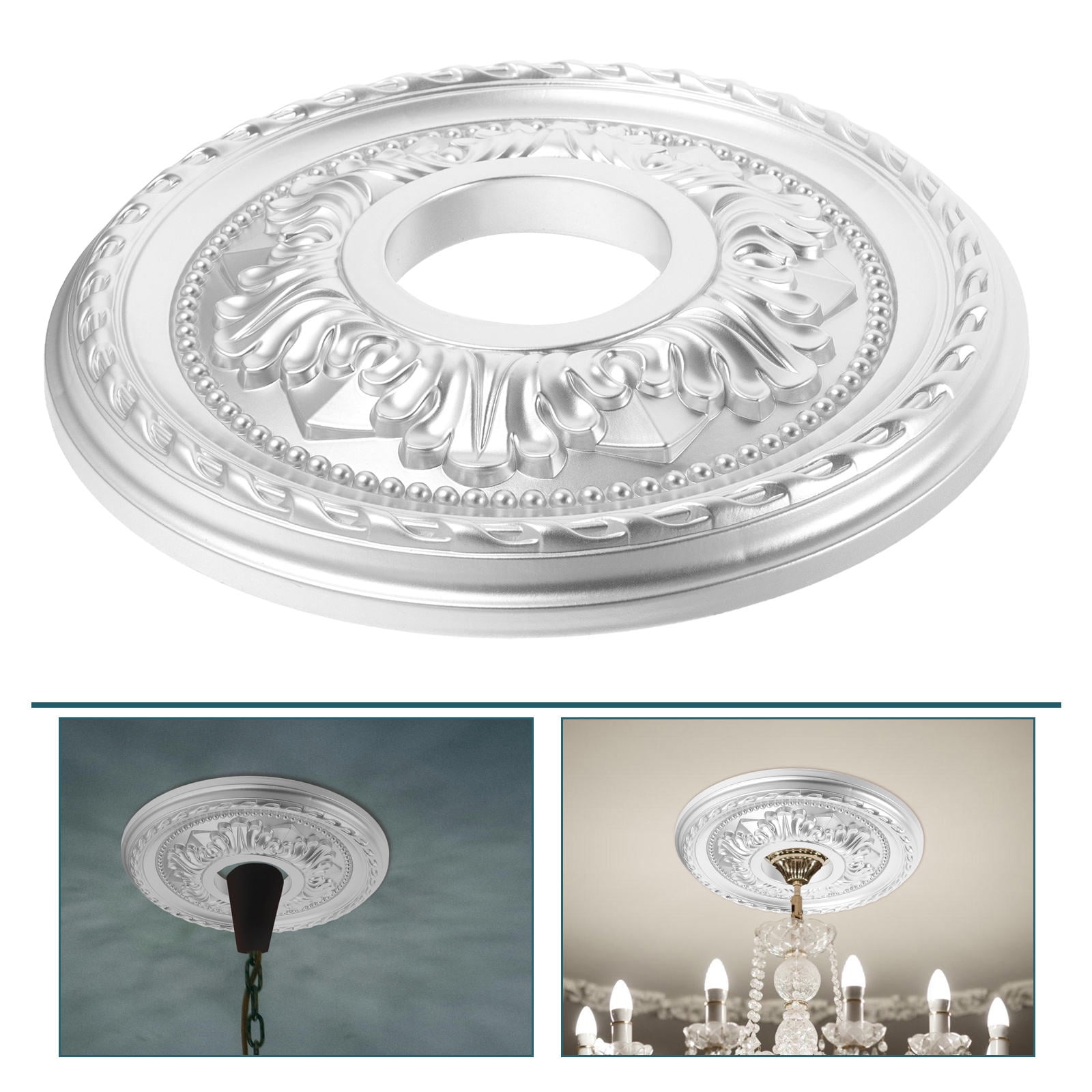 Hemoton Embossed Ceiling Cover Plate Canopy Light Ceiling Cover Decorative Light - Walmart.com