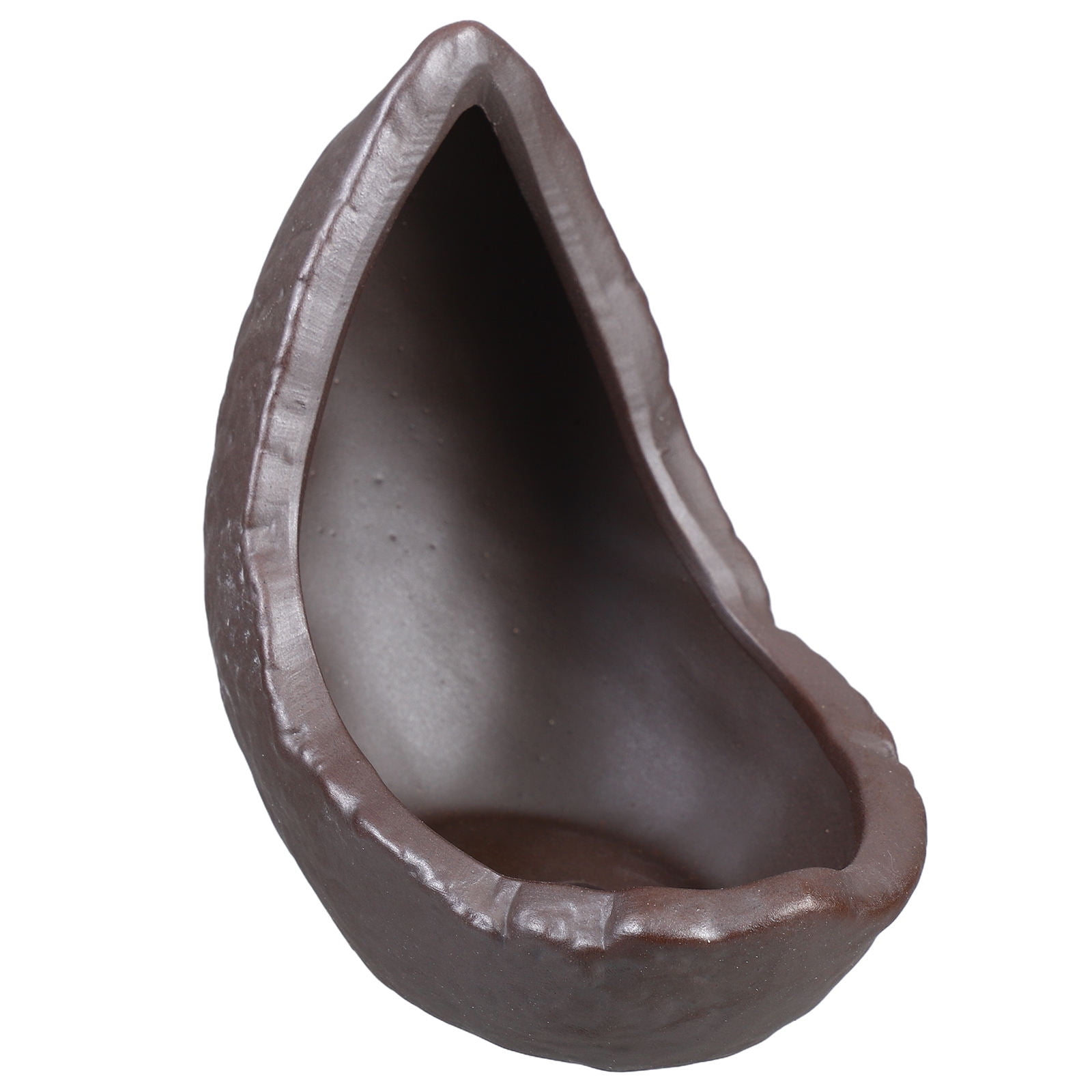 Hemoton Ceramic Pot Moon Shaped Ceramic Planter Shallow Succulent ...