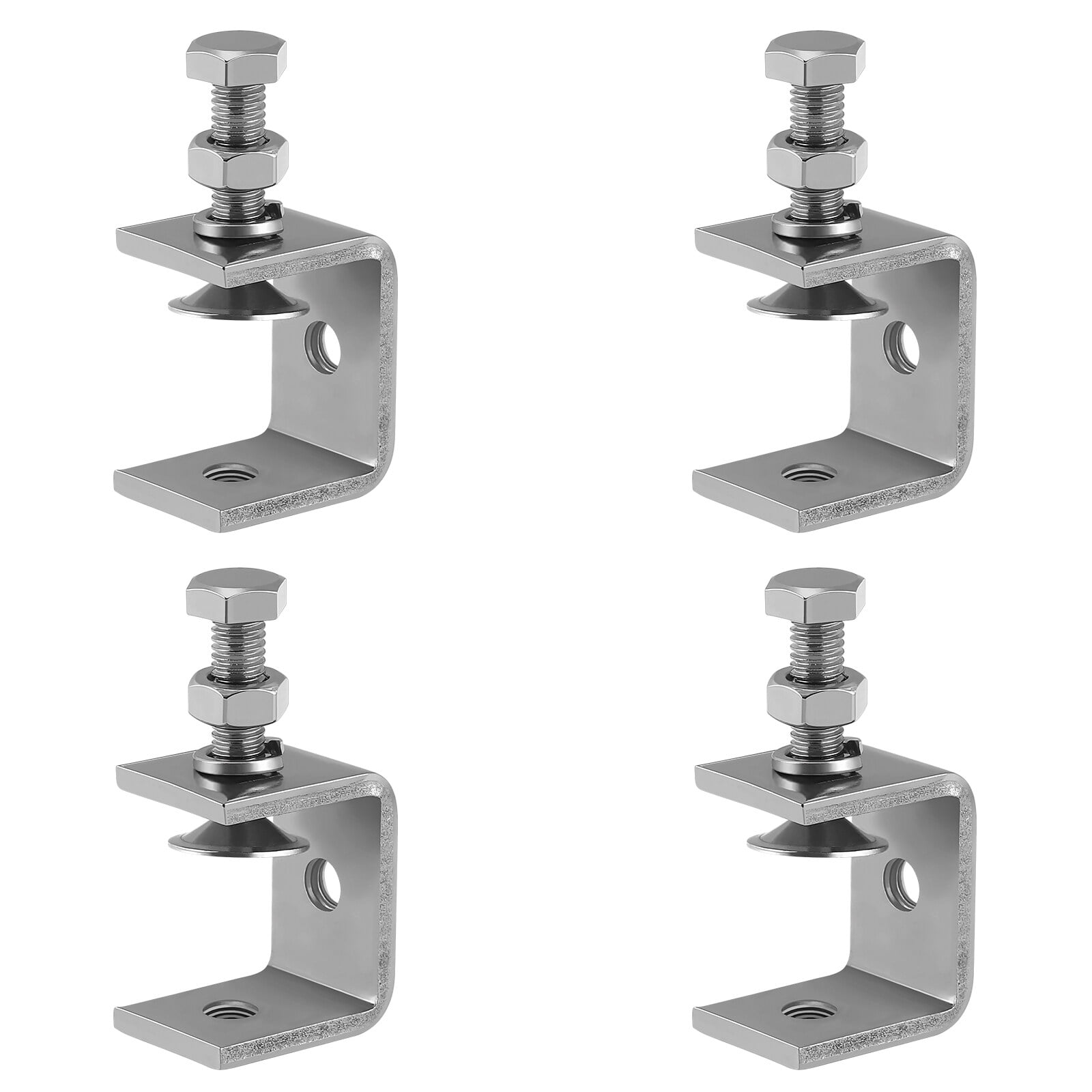 Hemoton Clamp C Clamps Metal Stainless Desk Jaw Wide G Woodwork Small U ...