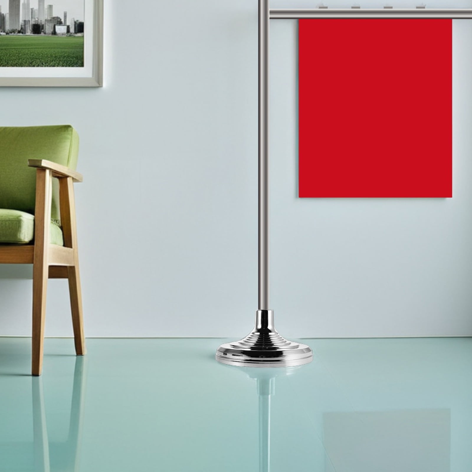 Hemoton Classroom Flag Base Flag Pole Floor Holder Meeting Flag Base ...