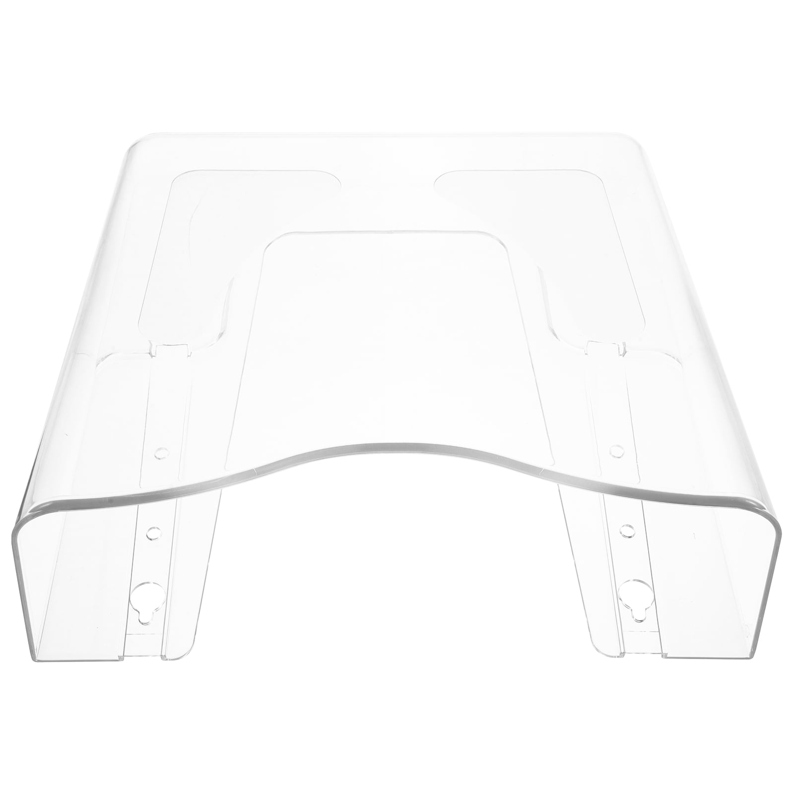 Hemoton Clear Acrylic Wall Mount Paper Holder Magazine Rack Transparent ...