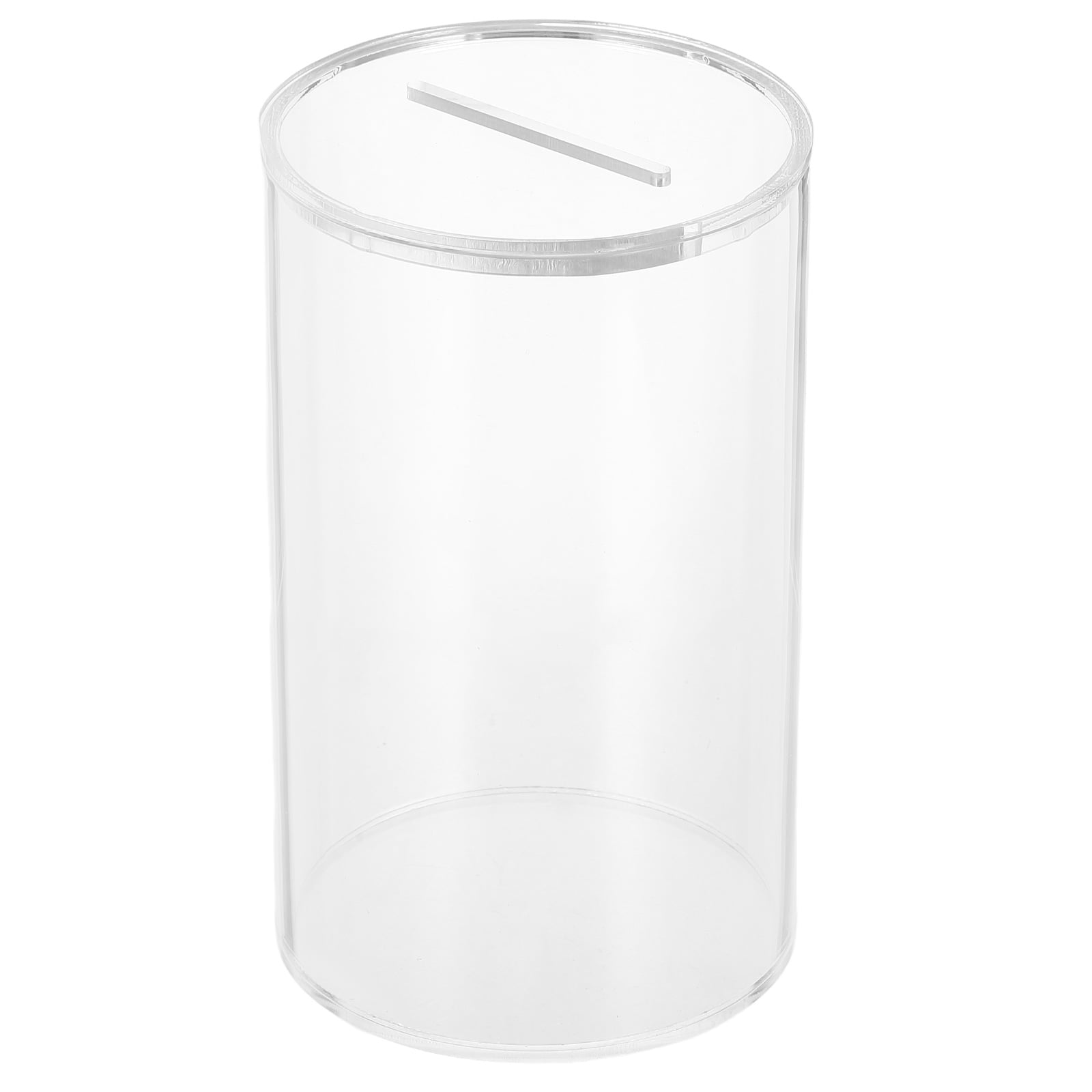 Hemoton Clear Coin Bank Money Saving Box Transparent Money Jar for Cash ...