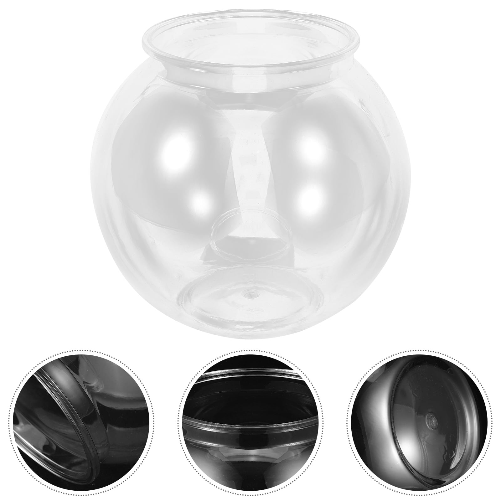 Hemoton Clear Fish Bowl Plastic Aquarium Transparent Goldfish Aquarium ...