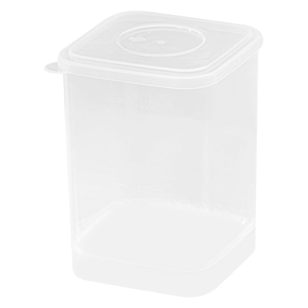 Hemoton Clear Plastic Food Storage Container with Lid for Meal Prep and ...