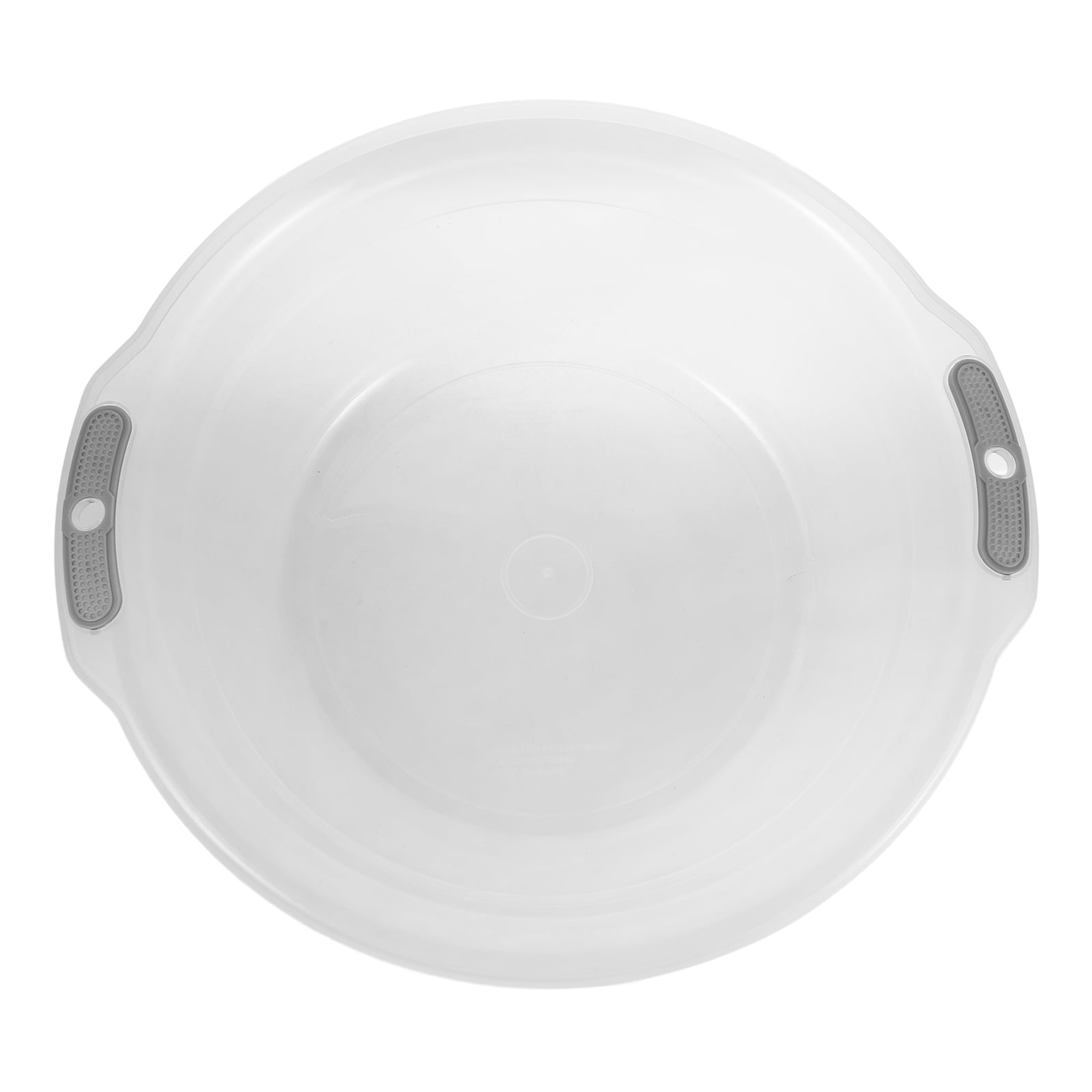 Hemoton Clear Plastic Wash Basin with Handles Round Transparent Tub ...