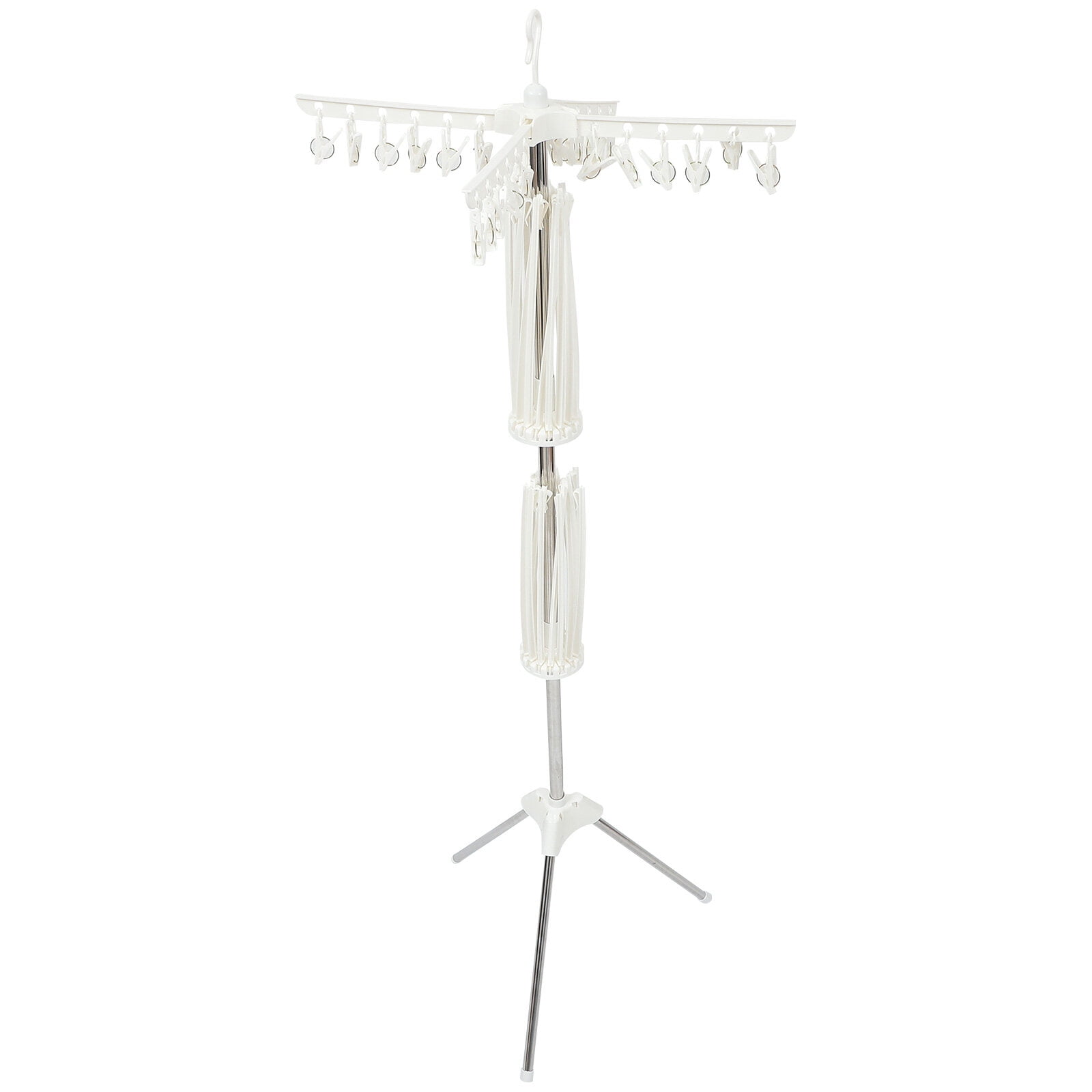 Hemoton Clothes Drying Station Rack for Air Drying Clothing Rotatable ...