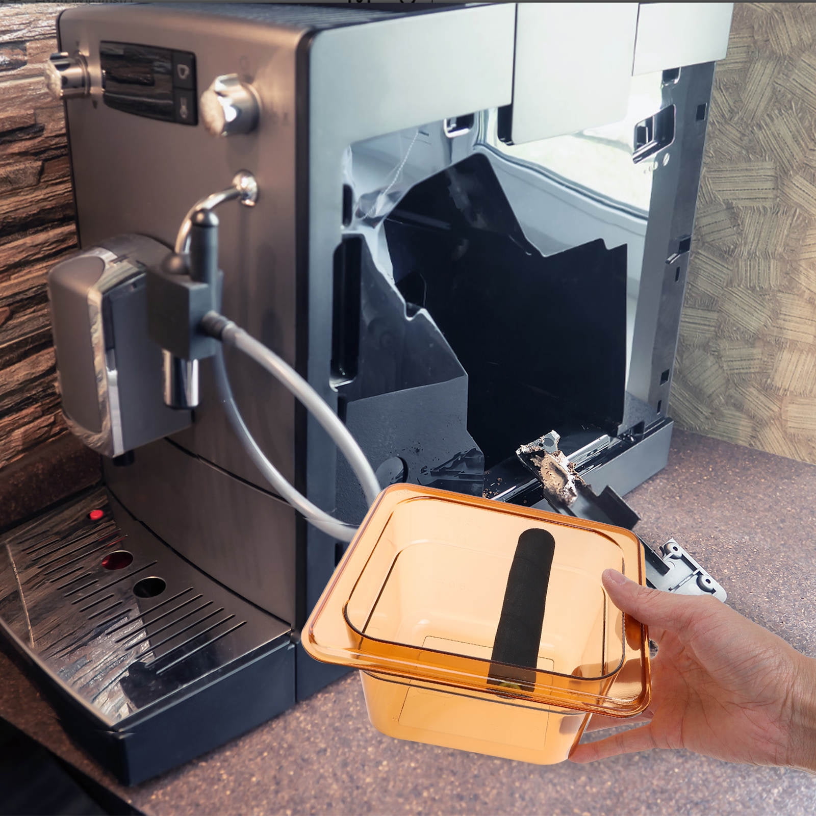 Hemoton Coffee Knock Box Espresso Knock Box Espresso Dump Bin Espresso ...