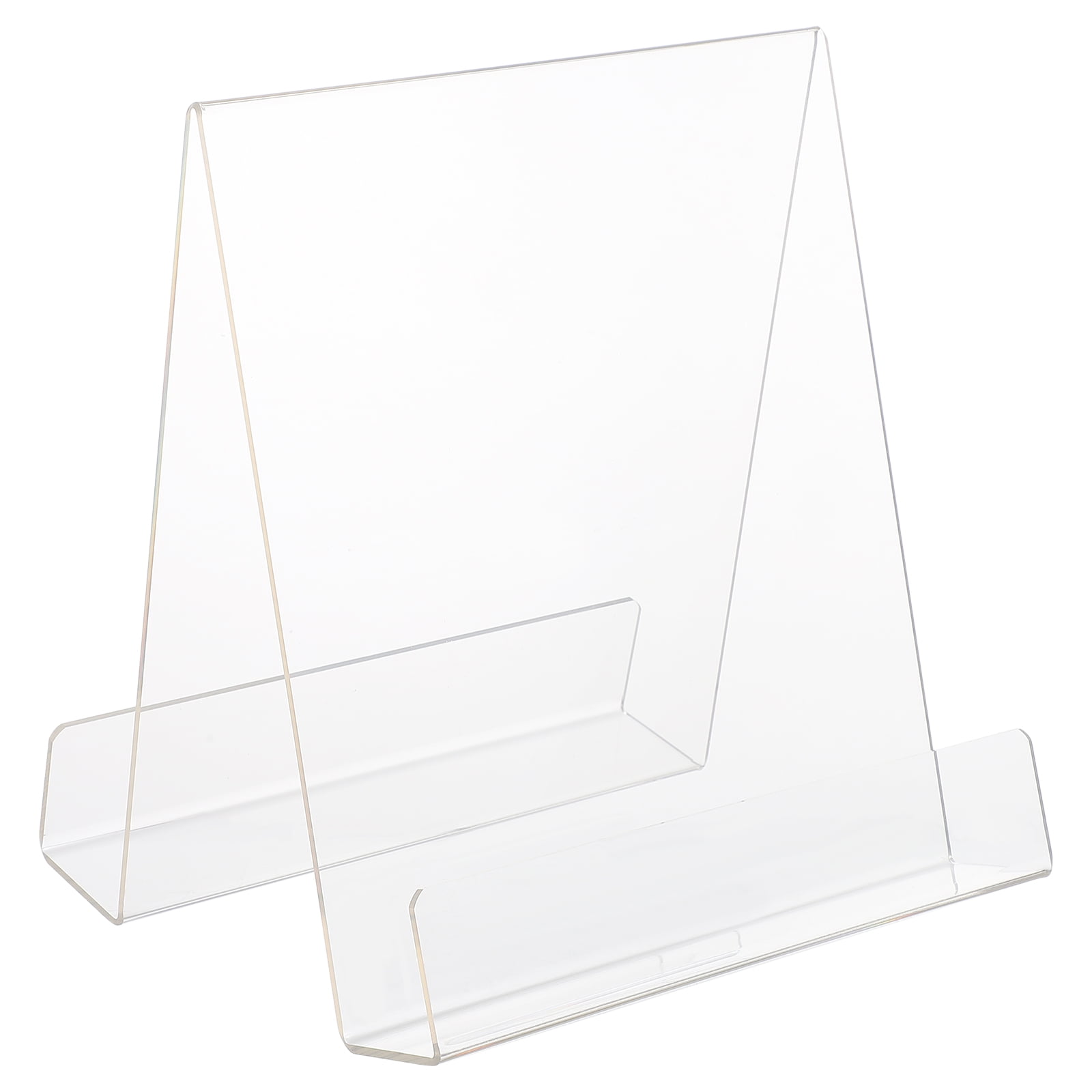 HEMOTON Clear Acrylic Book Rack for Home Use Practical Doublesided ...