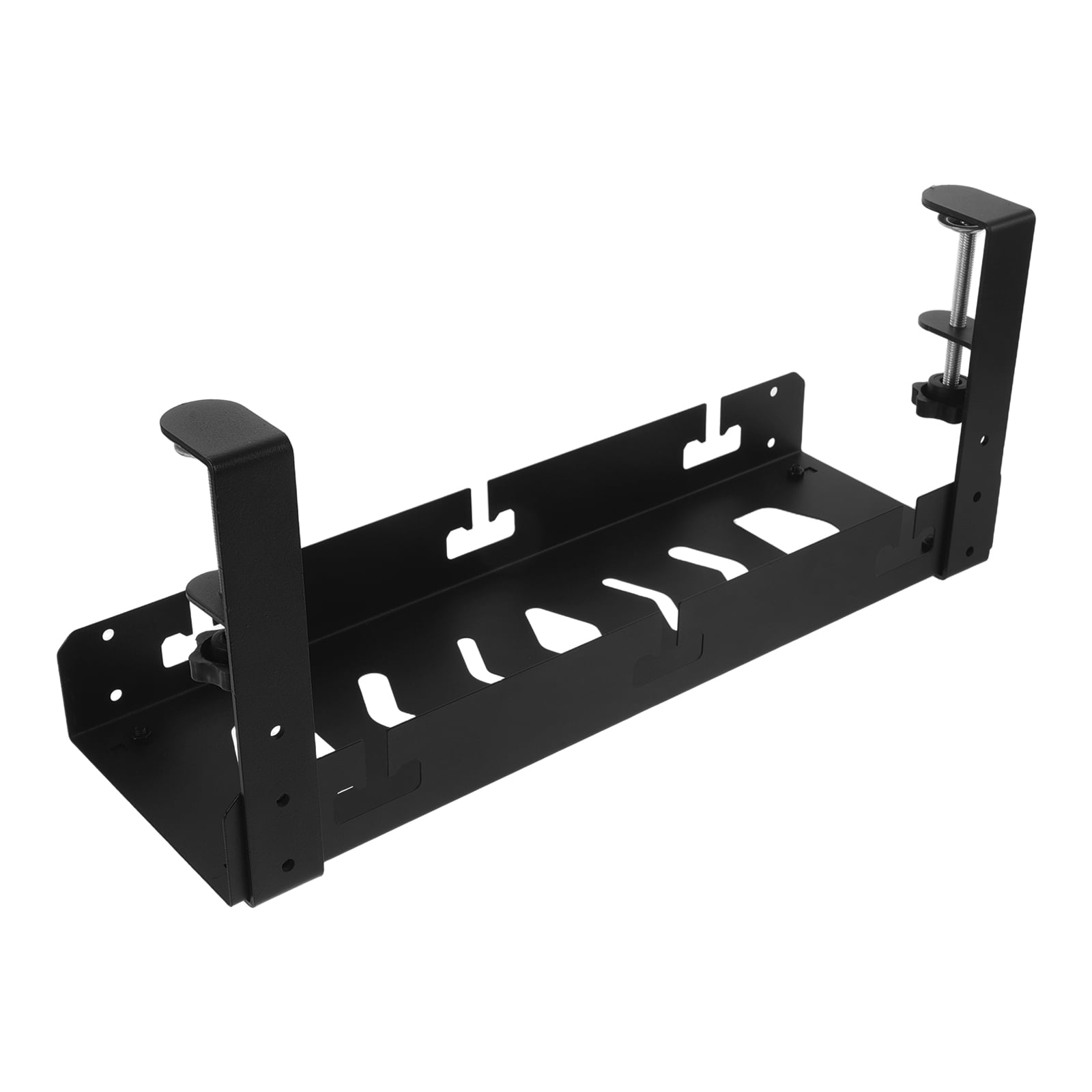 Hemoton Under Desk Computer Storage Rack with , White Wire Organizer ...