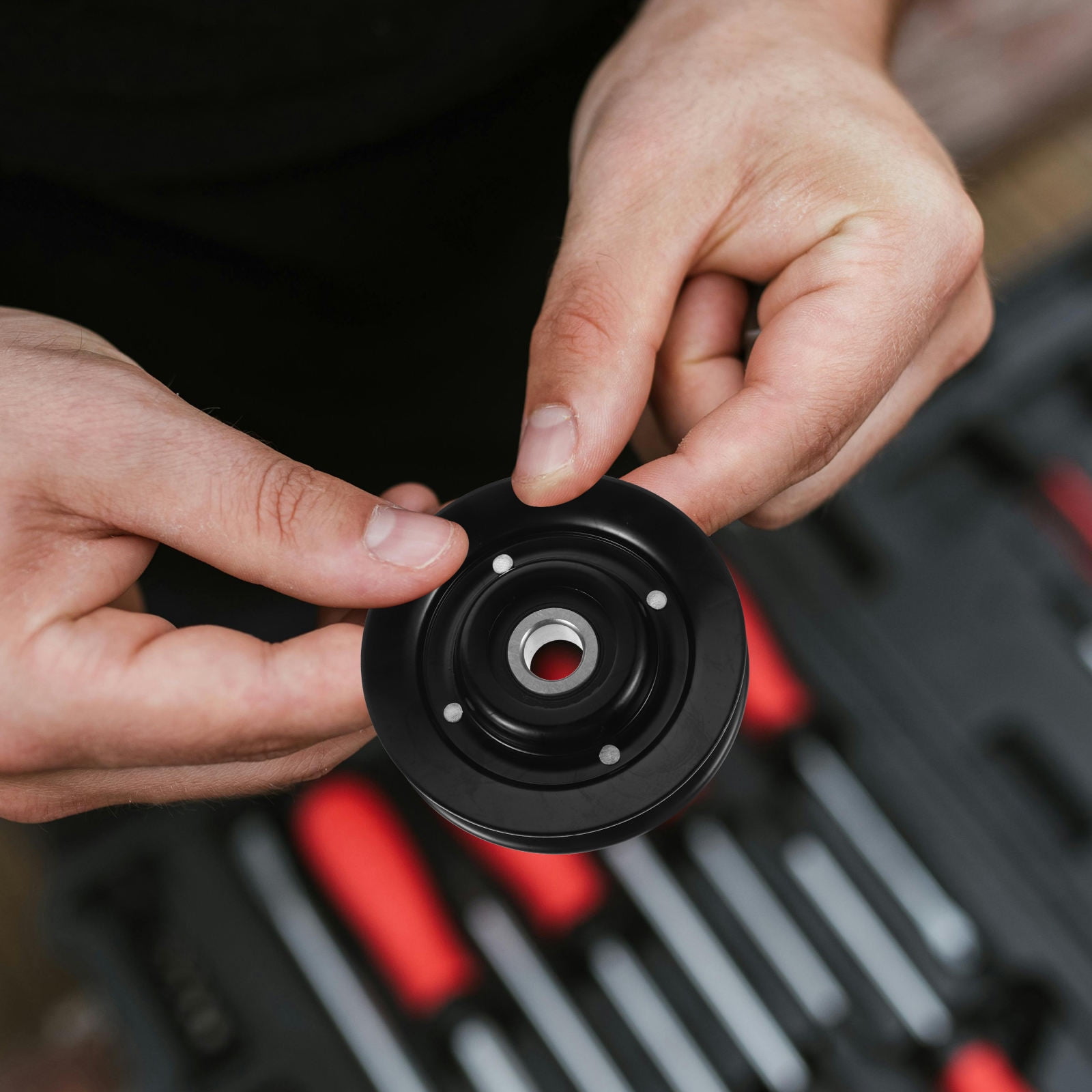 Hemoton Conditioner Belt Tensioner Pulley Assembly For Ac Compressor ...