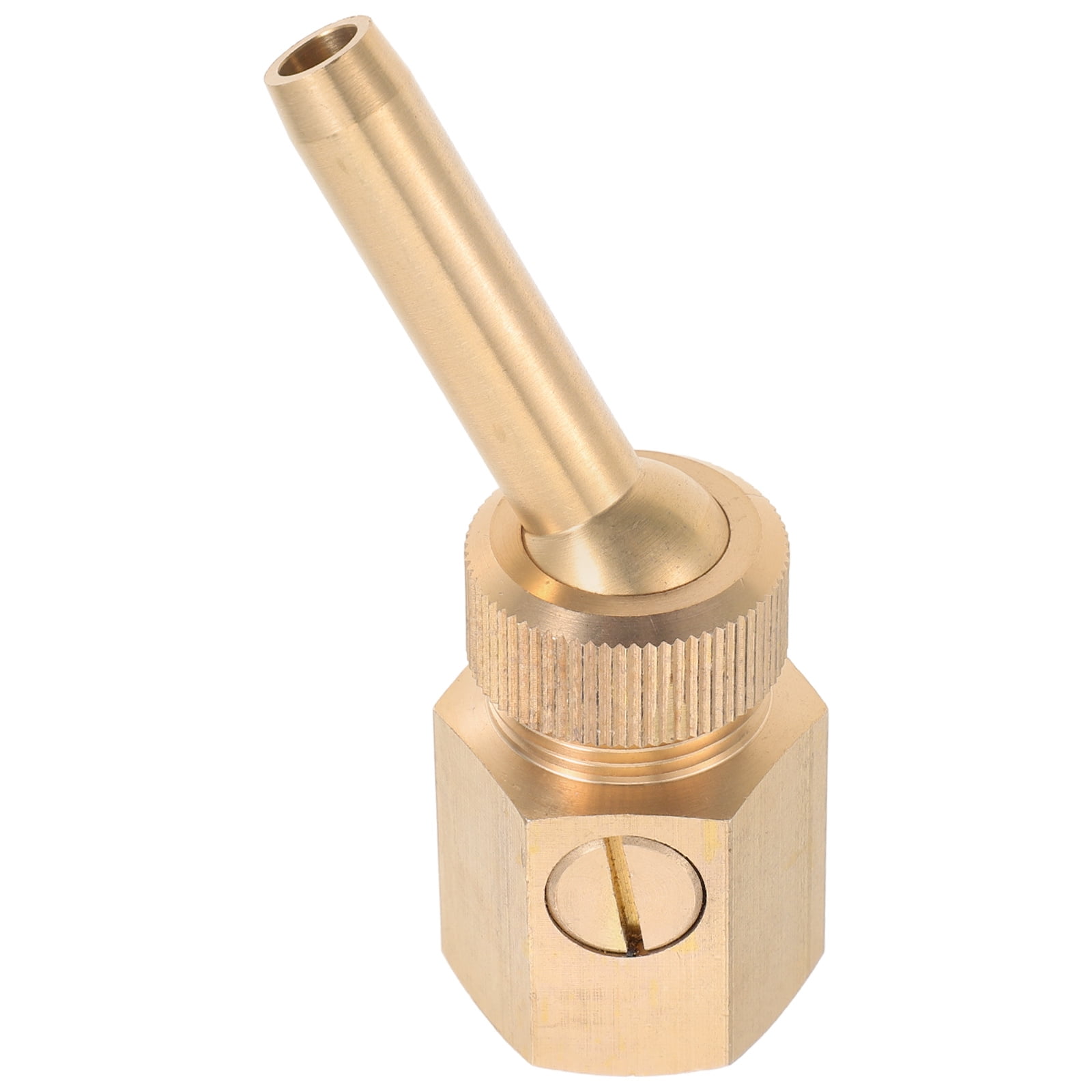 Hemoton Copper Fountain Nozzle With Valve Adjustable Spray Head Brass ...