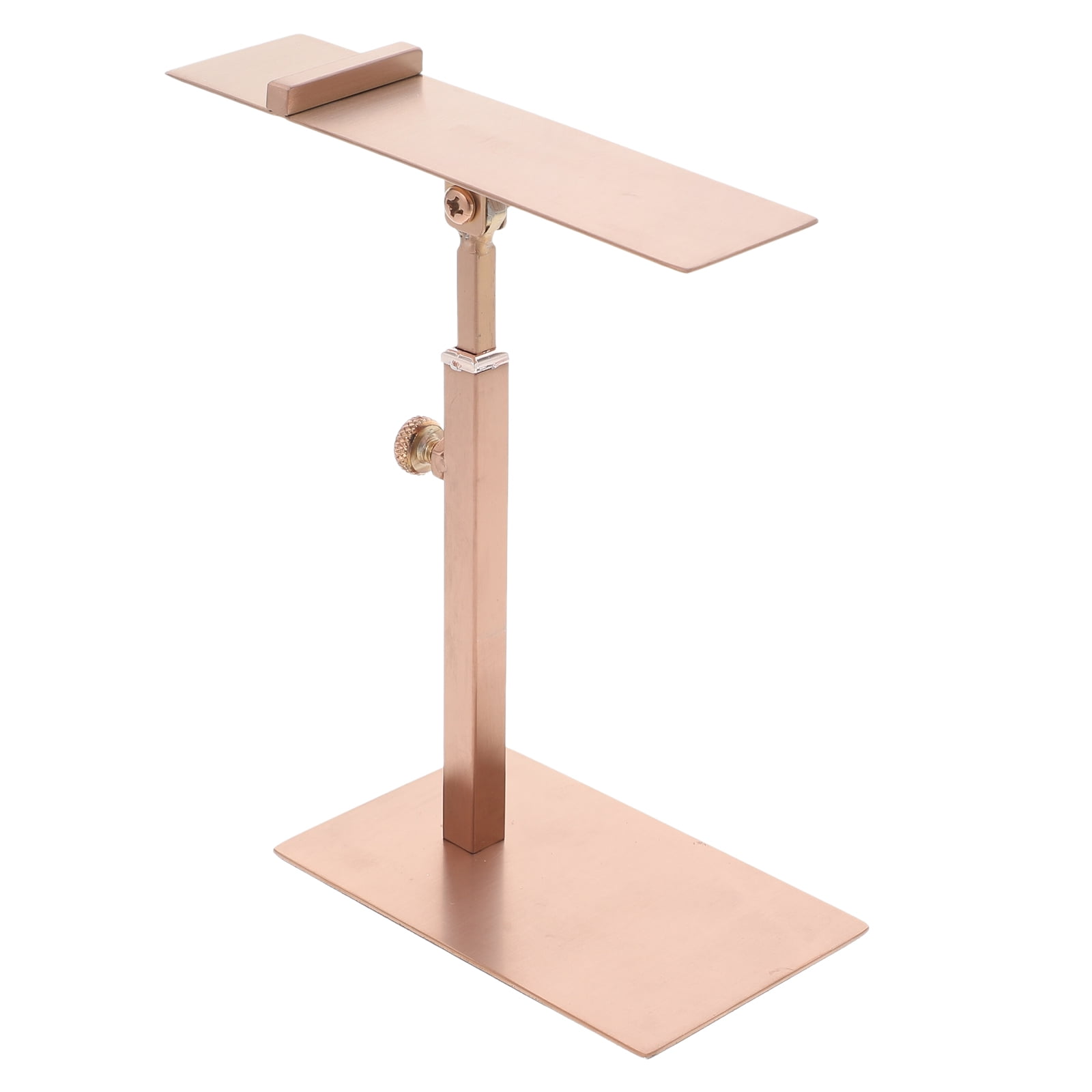 SOPOTUTU Rose Gold Stainless Steel Shoe Display Stand Adjustable for ...