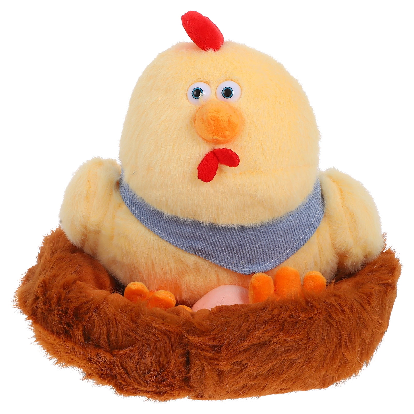Hemoton Cute Chicken Coop Plush Toy Egg Laying Hen Doll For Kids Soft ...