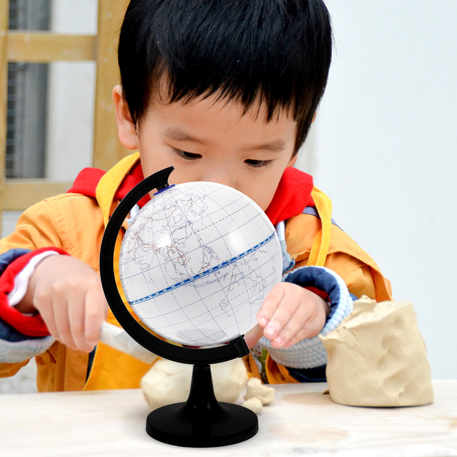 Hemoton DIY Blank Globe Unfinished Globe Model Coloring Blank Globe ...