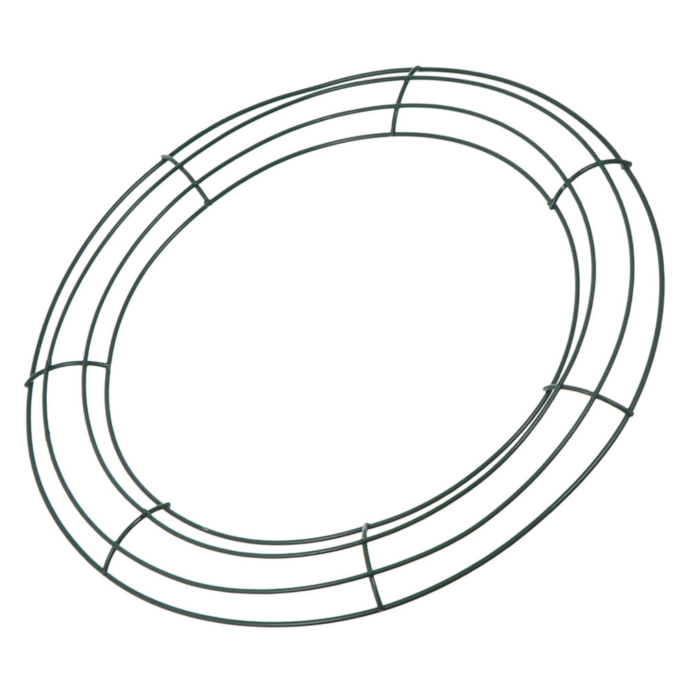 Hemoton DIY Metal Wreath Frame Flower Garden Easter Round Shaped Metal ...