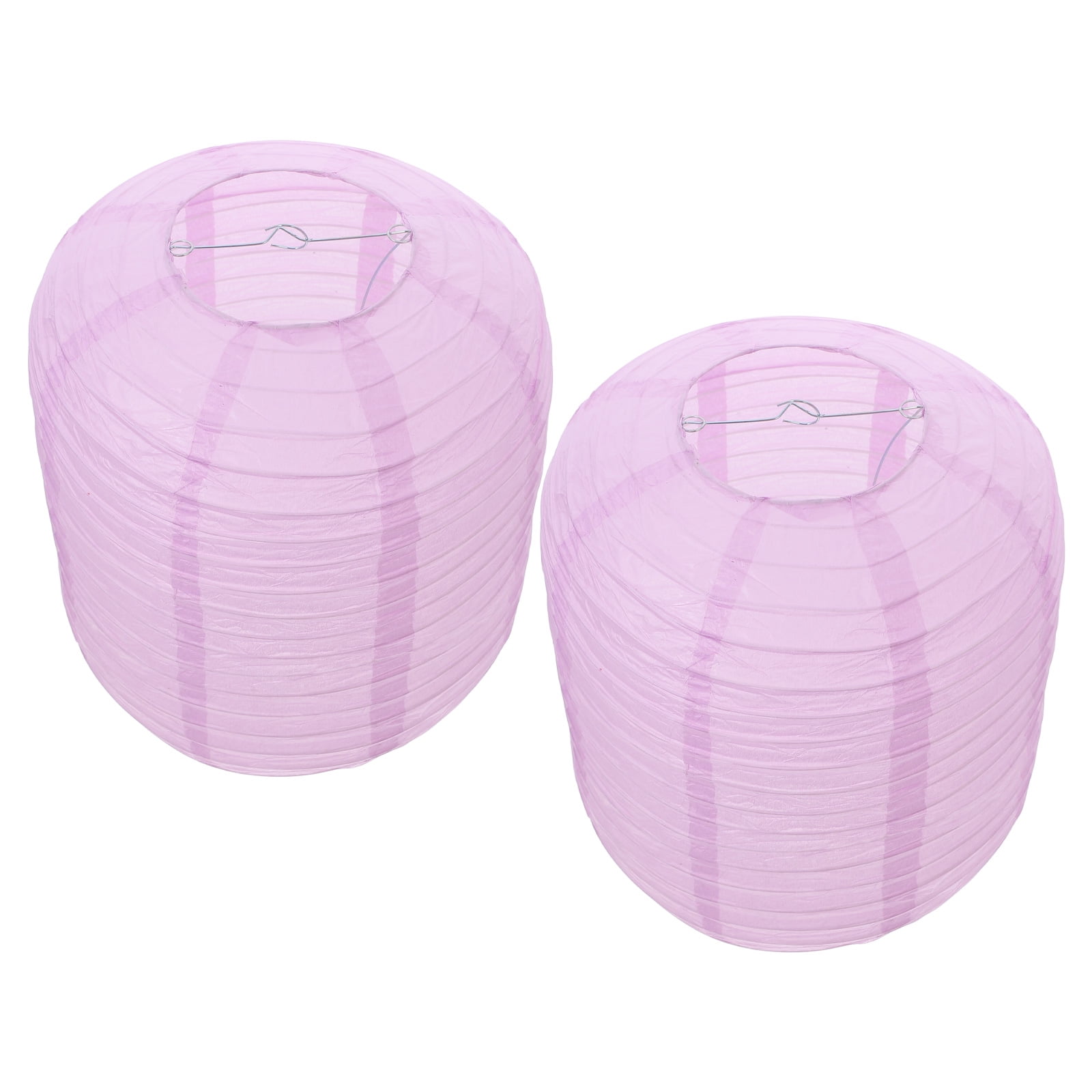 Hemoton Oval Paper Lantern Decorative Hanging Light For Parties ...