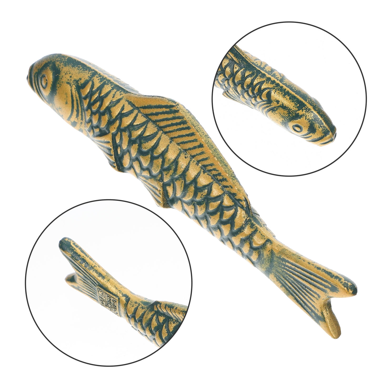 ORDDIART Golden Carp Shape Paperweight for Housewarming Ceremony 1Pack ...
