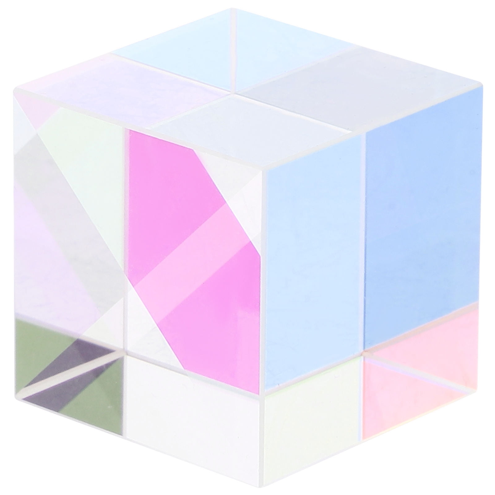 Hemoton Delicate Glass Prism Cube Optical Glass Prism for Physics ...