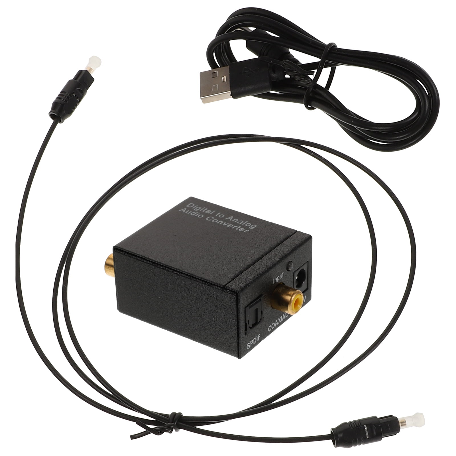 Hemoton Digital to Analog Audio Adapter with Coaxial and Optical Inputs ...