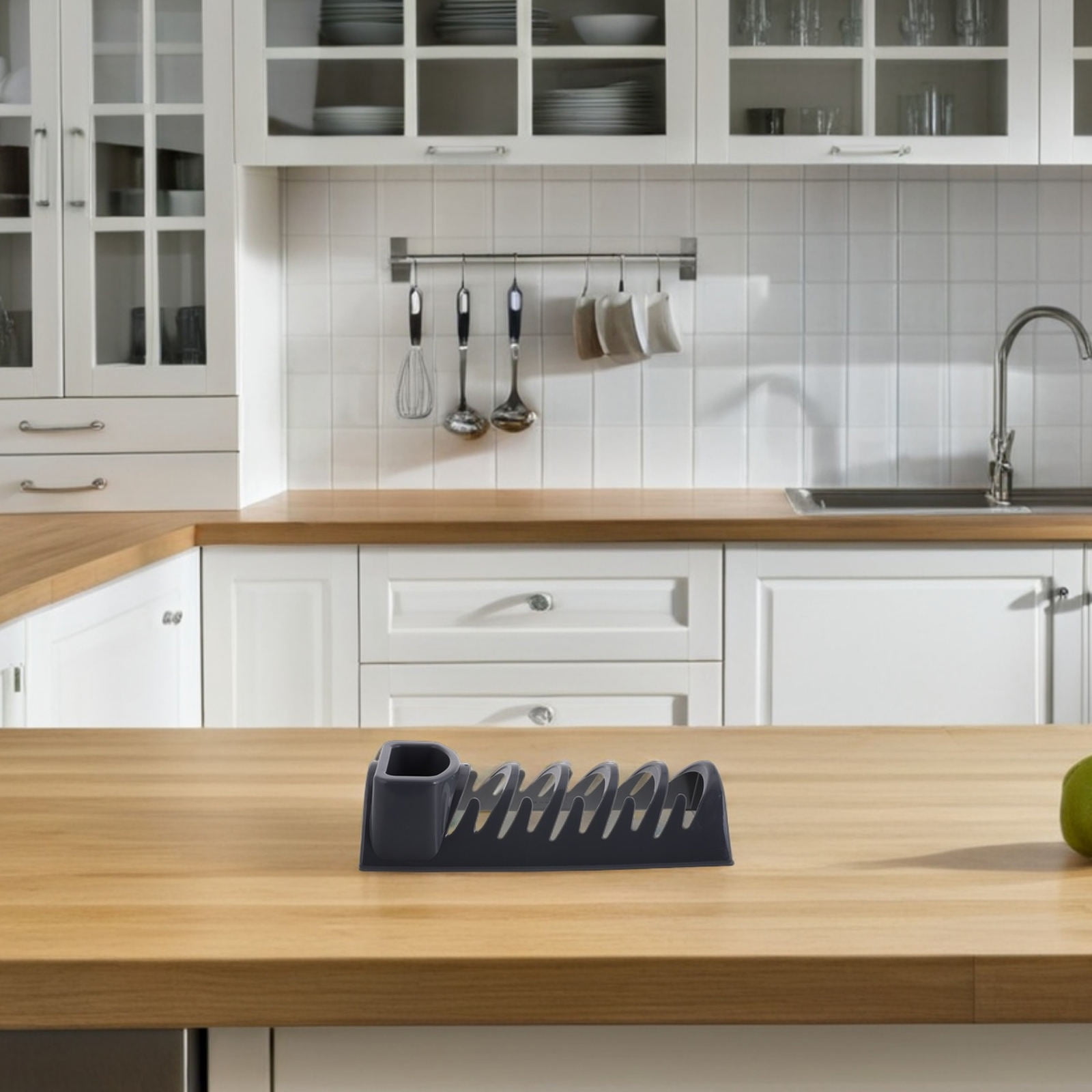 Hemoton Dish Rack Kitchen Utensil Organizer Kitchen Plate Organizer ...