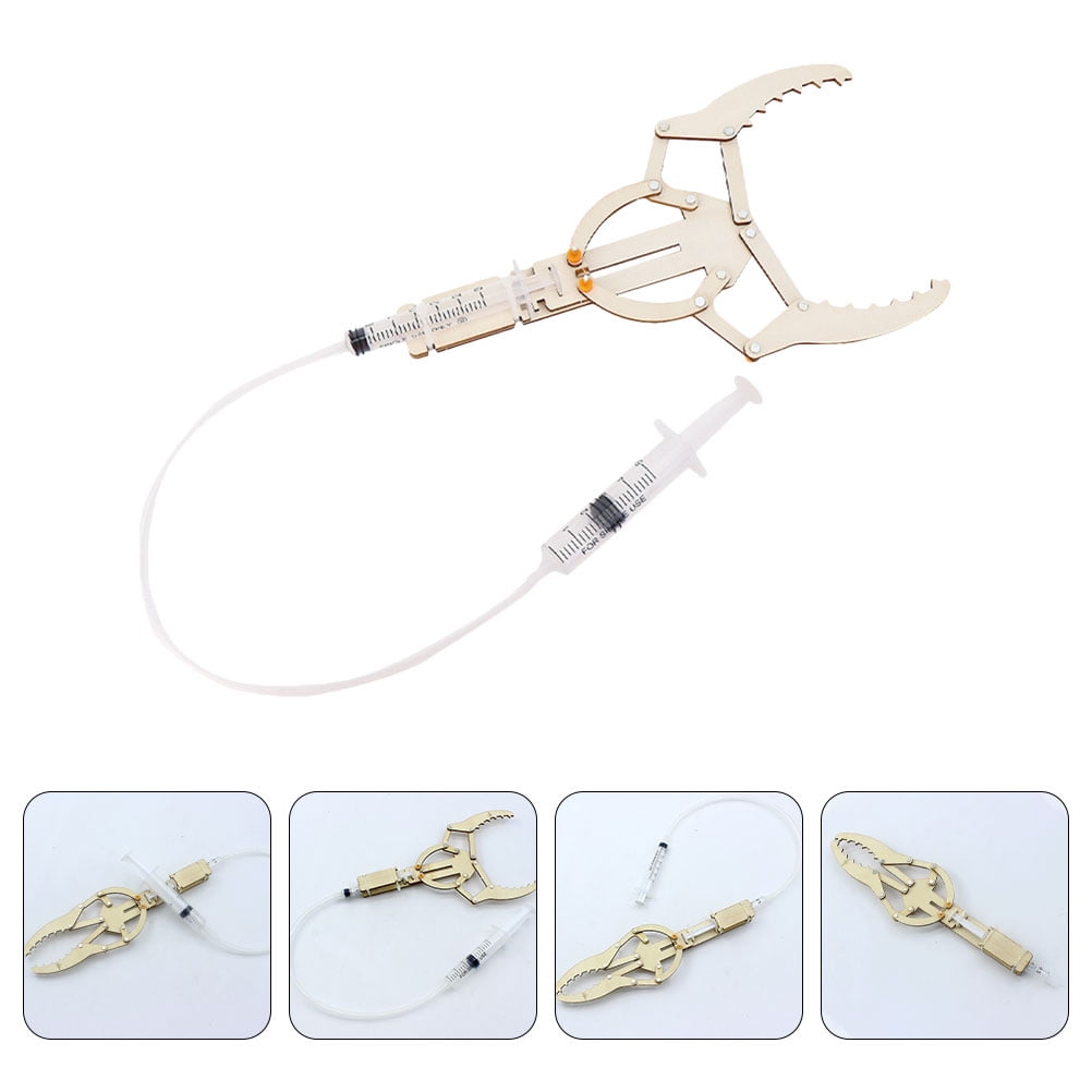 Hemoton Diy Hydraulic Robotic Arm Kit For Kids Stem Engineering Toys ...