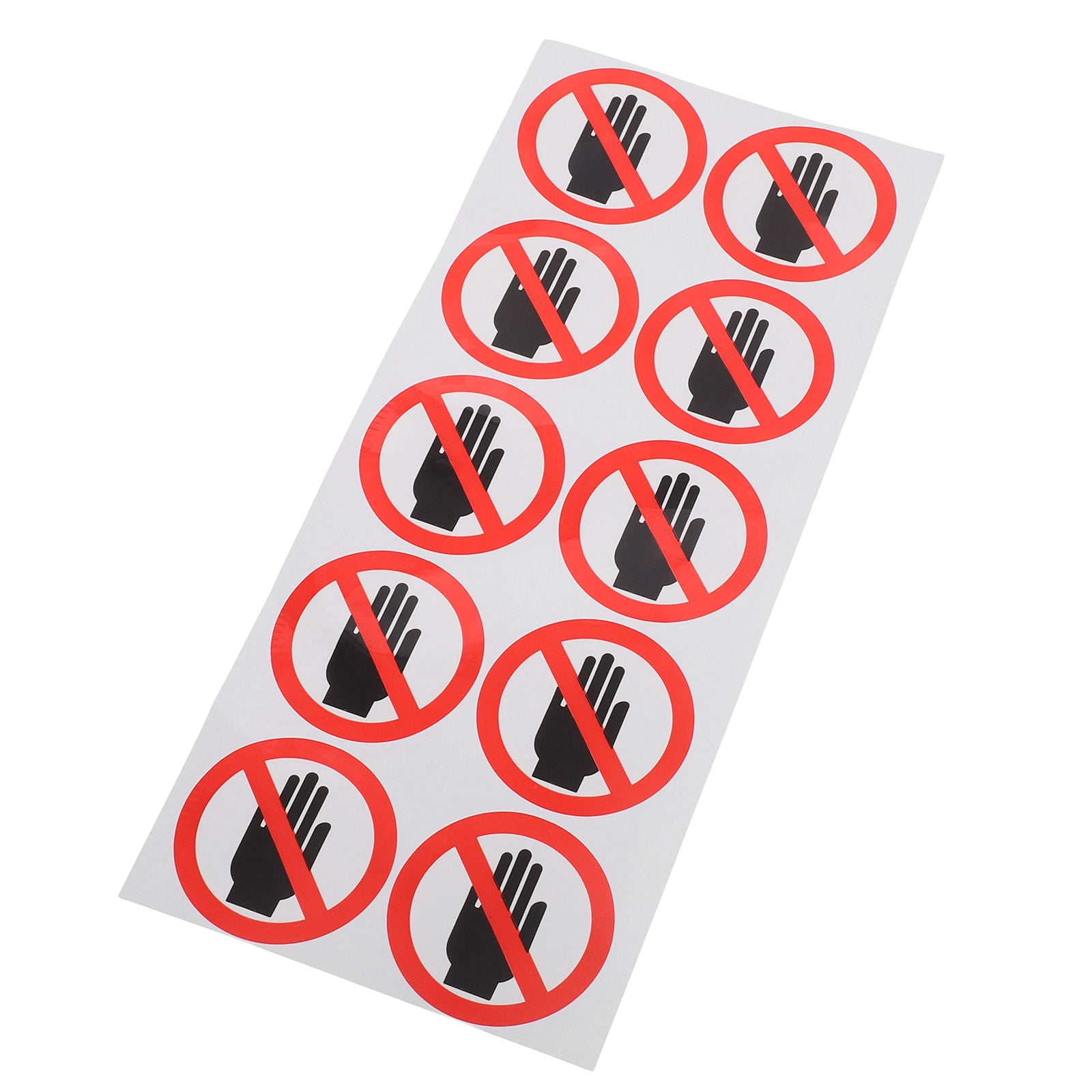 RENACLIPY Black Warning Sign Sticker Do Not Touch Safety Label for ...