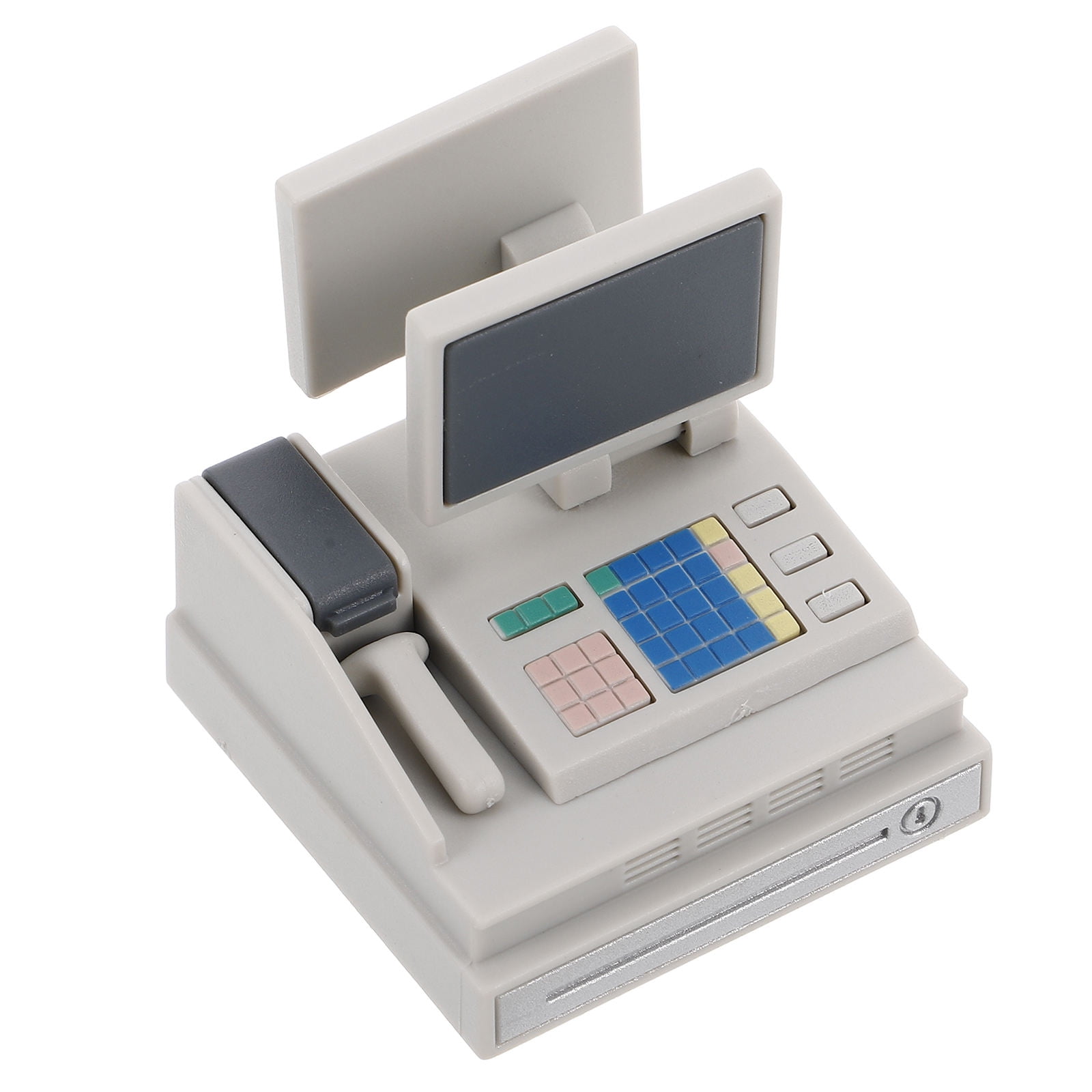 Hemoton Dollhouse POS System Toy Miniature Cash Register for Kids ...