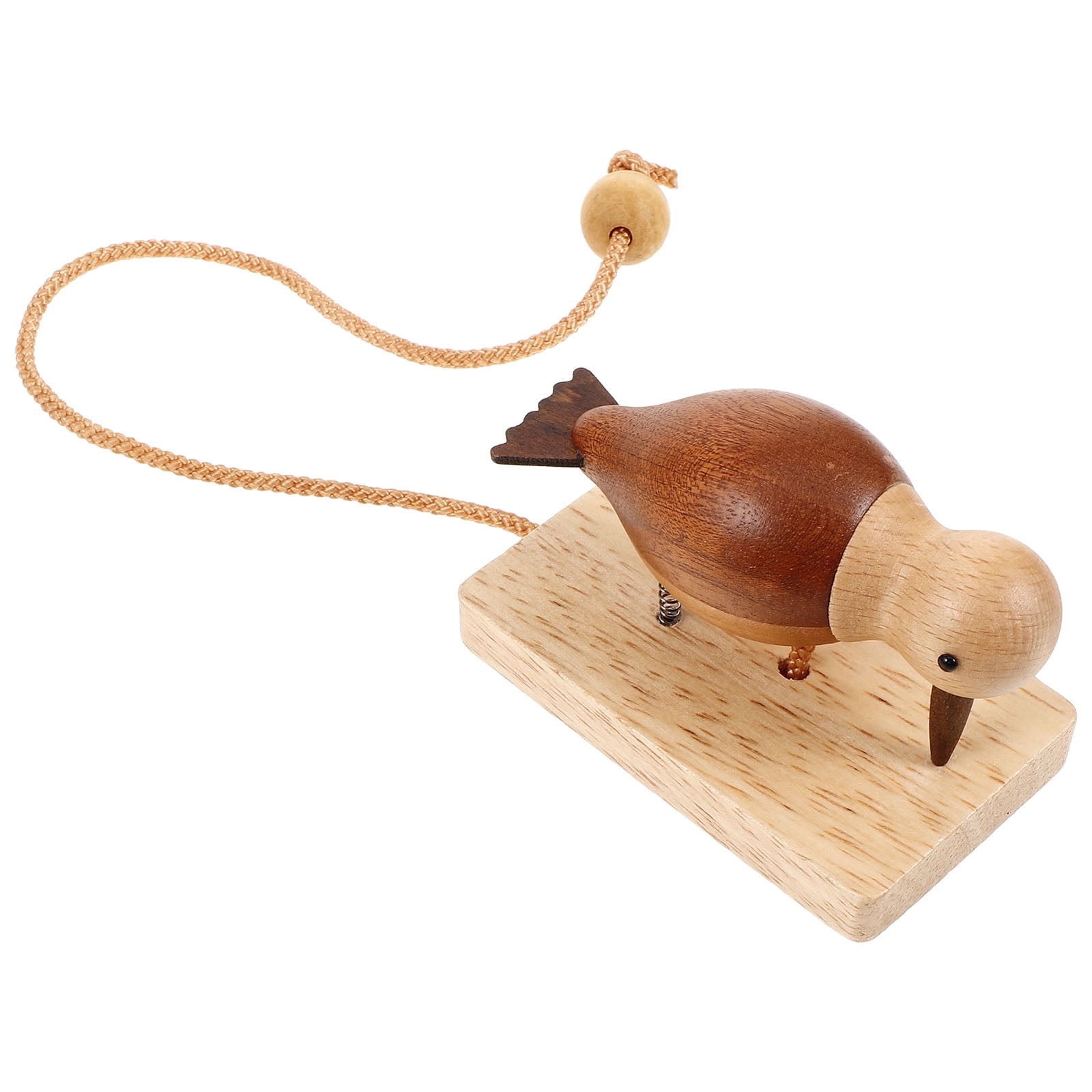 Hemoton Door Knocker Antique Wooden Woodpecker Doorbell Room Doorbell ...