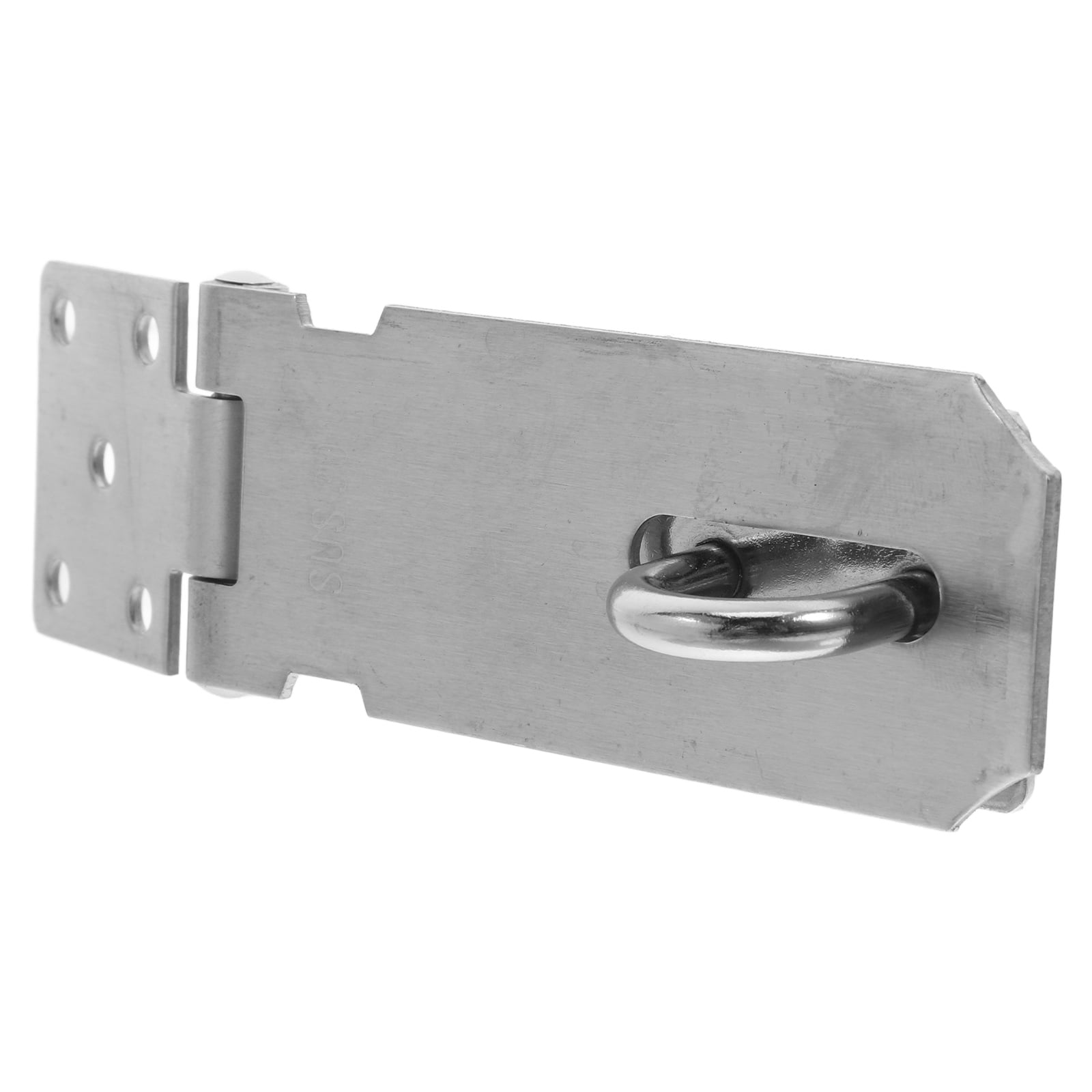 Hemoton Door Lock Guard Double Side Gate Latch Locking Padlock Silver ...