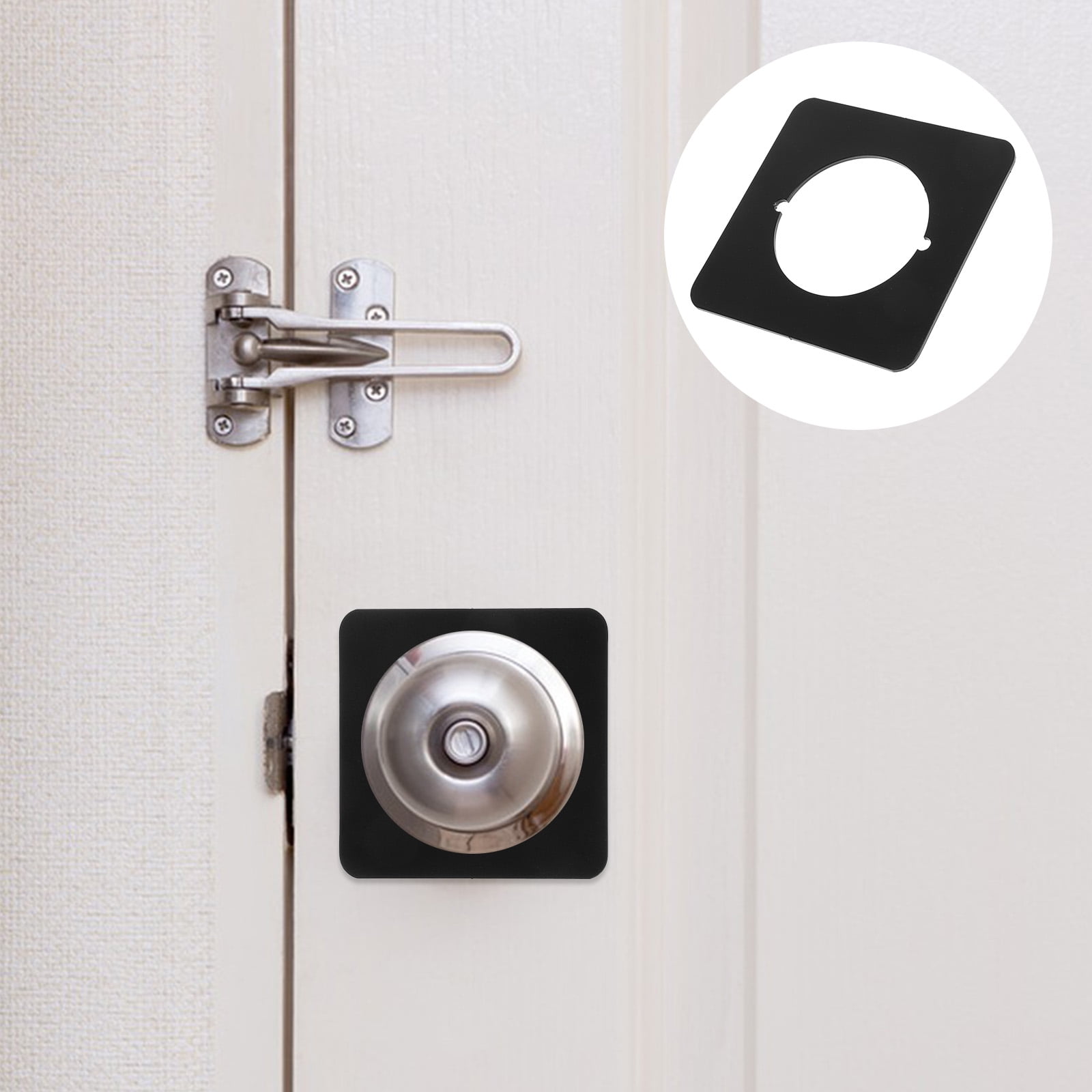 Hemoton Door Lock Repair Plate Stainless Steel Door Knob Deadbolt ...