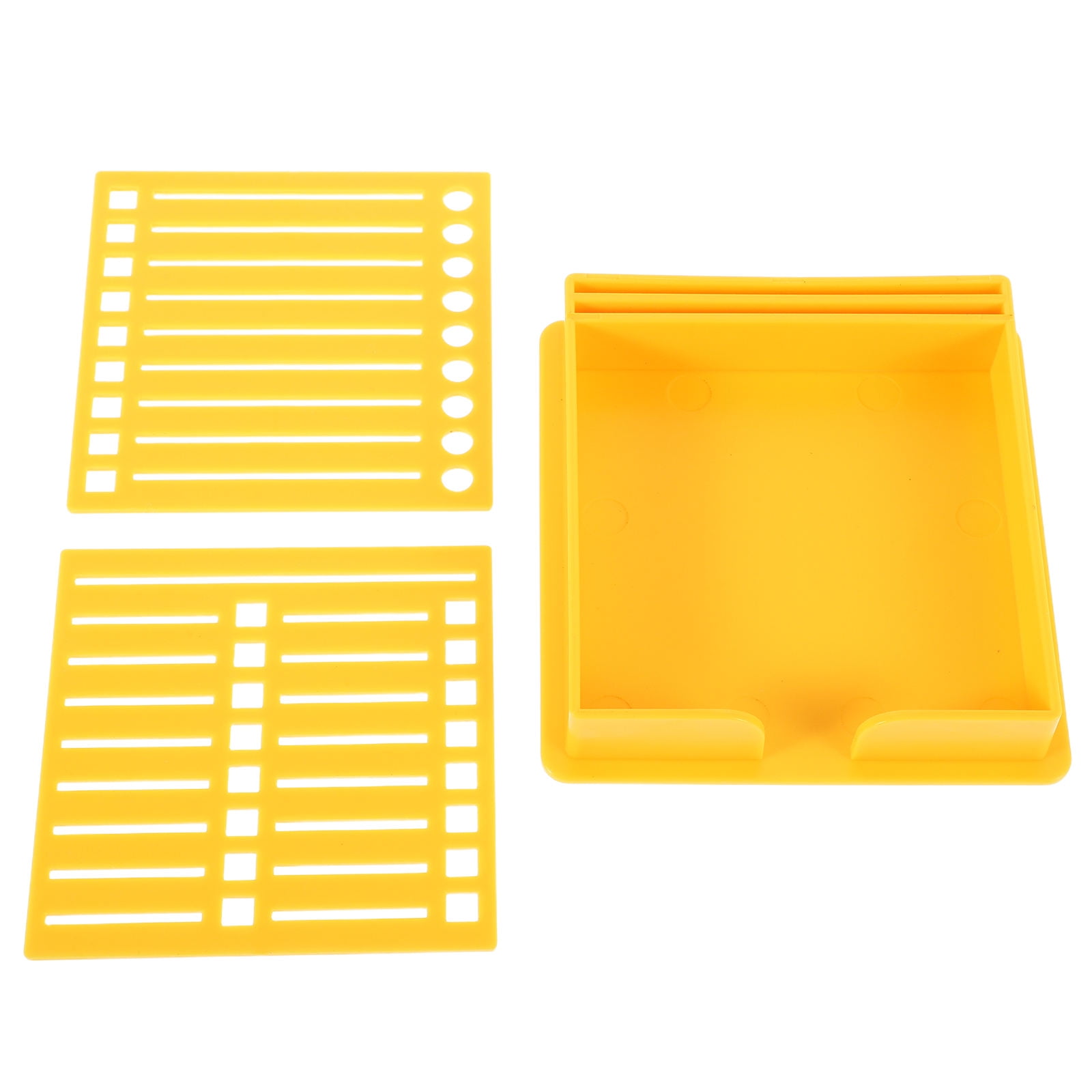 Hemoton Double Slot Stick Note Organizer Box For Note Pads And Small ...