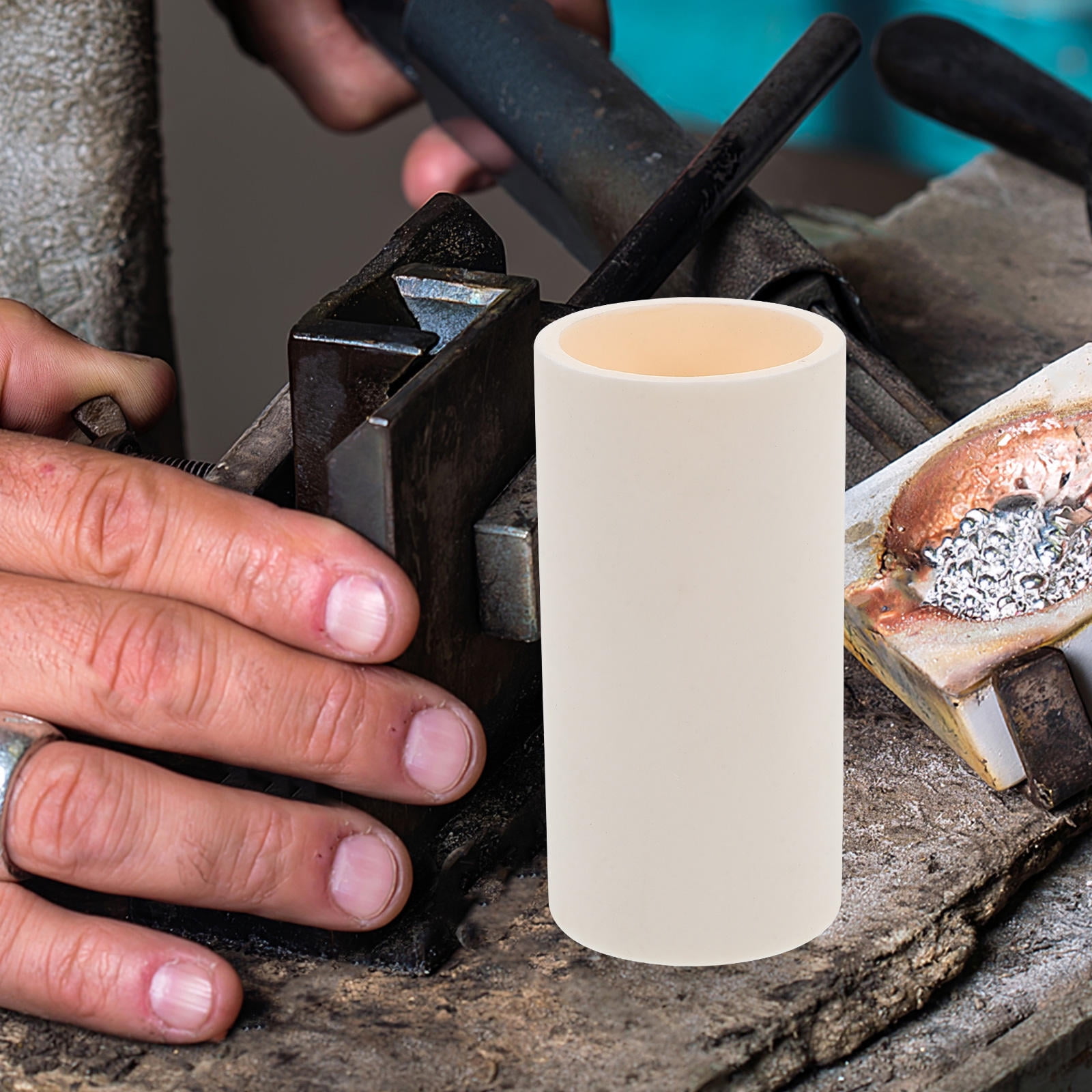 Hemoton Durable Alumina Ceramic Crucibles For Laboratory Use Suitable ...