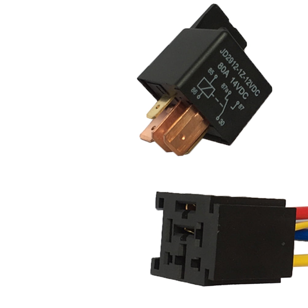 Hemoton Durable Relay Socket Base Holder Auto Mini Relay 5 Pin 12V 80A ...