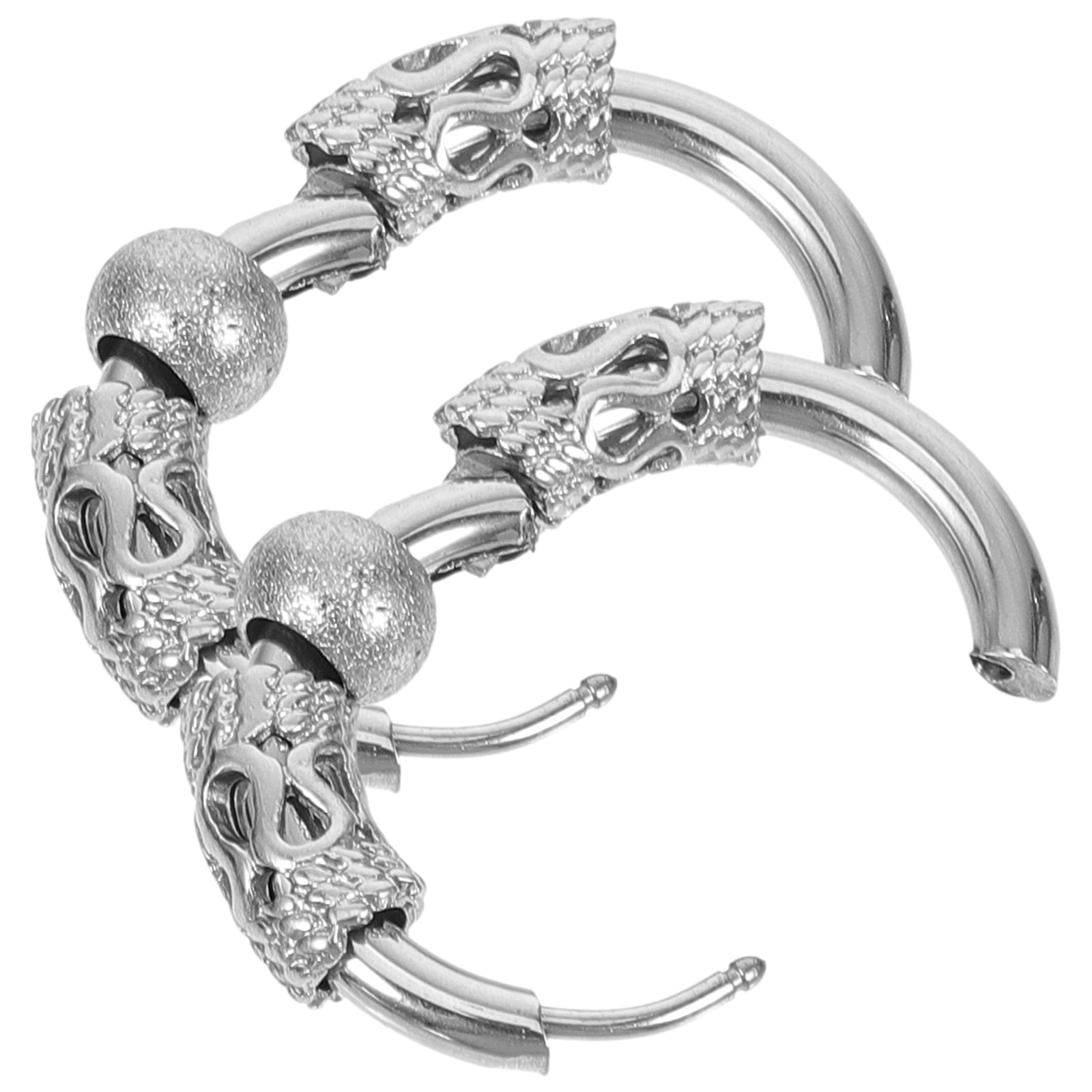 Hemoton Ear Piercing Studs Dragon Earrings Pattern Design - Walmart.com