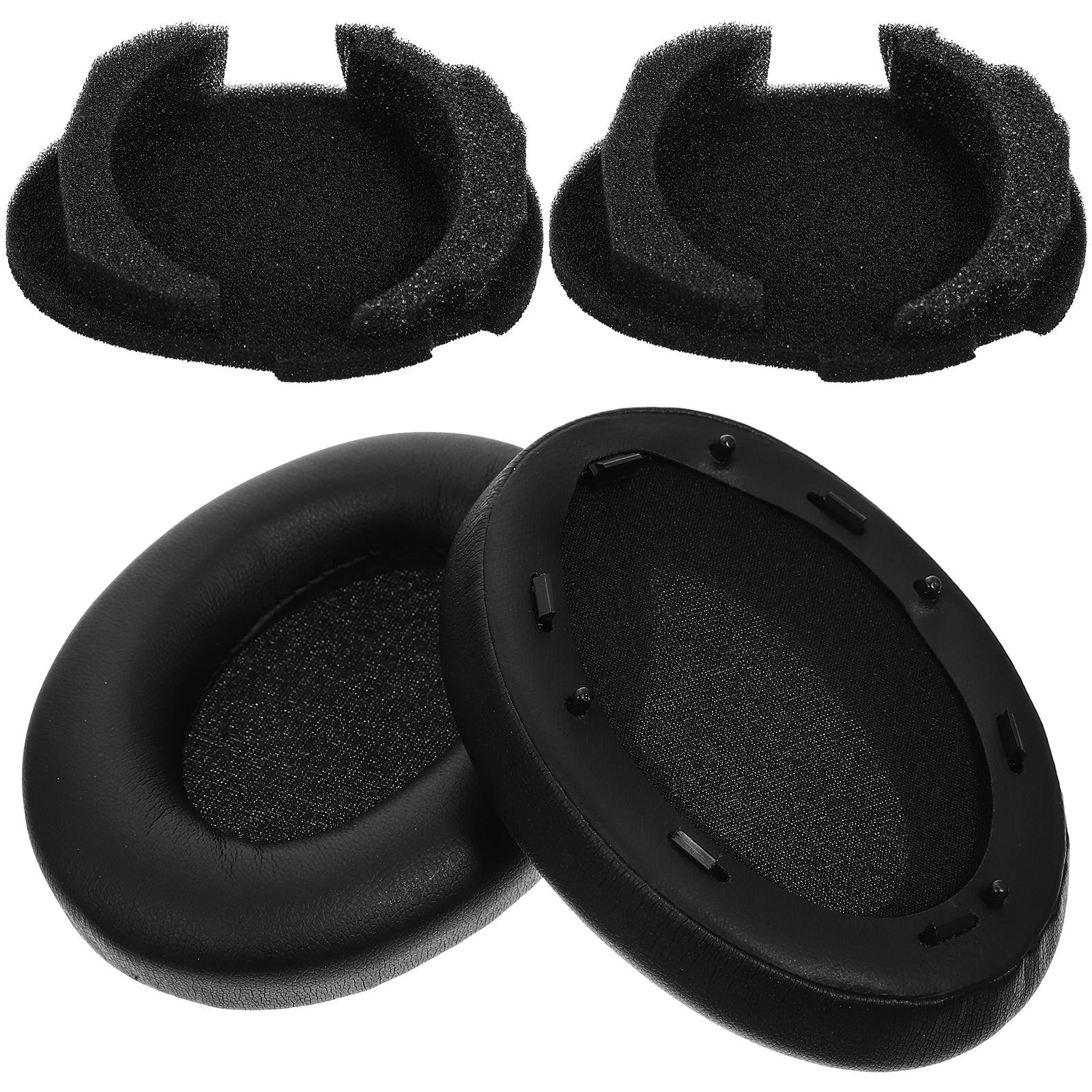 Hemoton Earmuffs Headset Replacement Pads Headphones Earphones Black ...