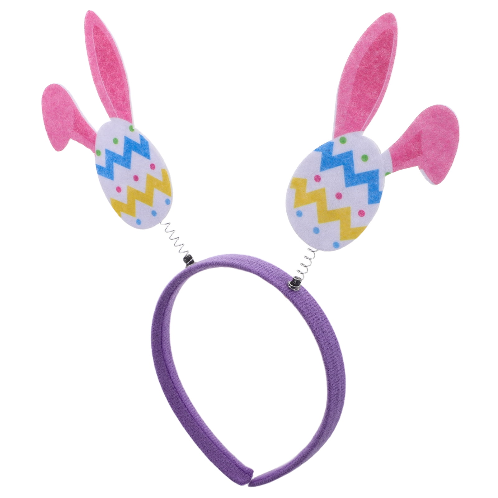 Hemoton Easter Bunny Ears Headbands Spring With Colorful Eggs Easter ...