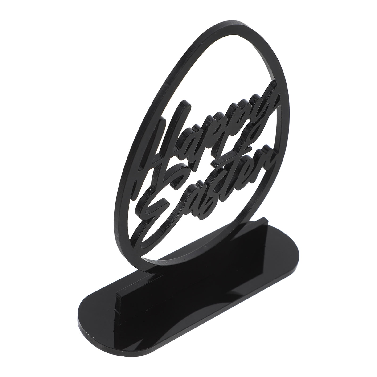 Hemoton Easter Egg Table Centerpiece Sign Hollow Acrylic Sign Easter ...